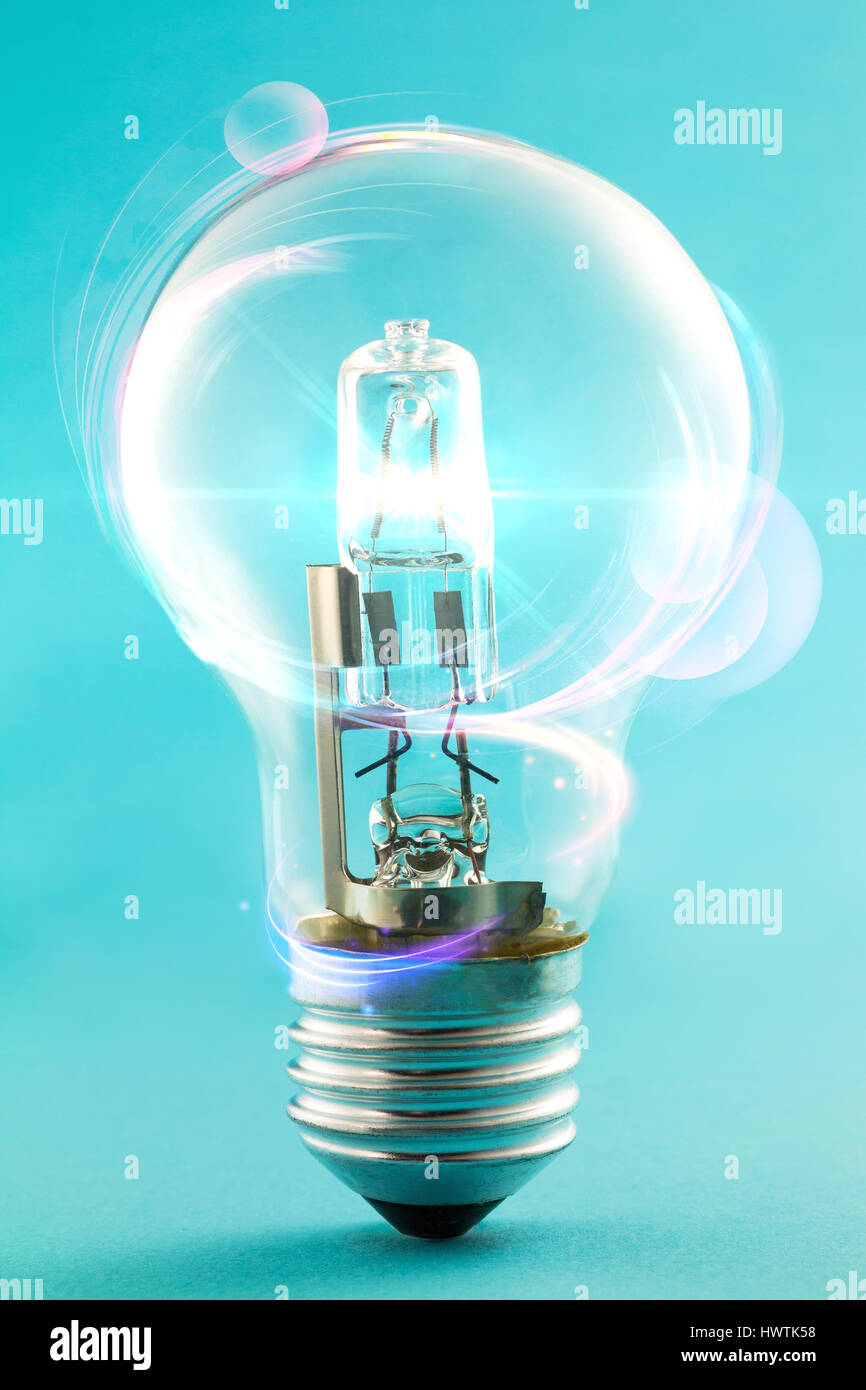 blurb on blue background Stock Photo - Alamy