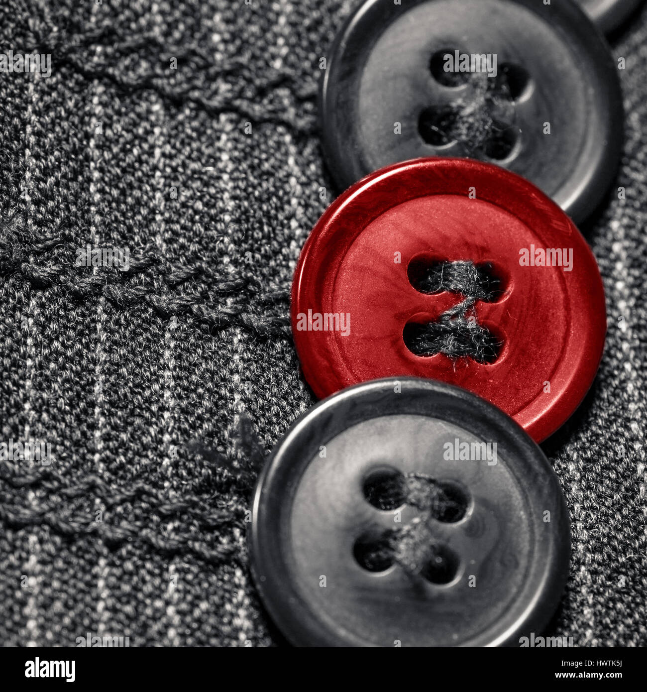 three black and red buttons Stock Photo - Alamy