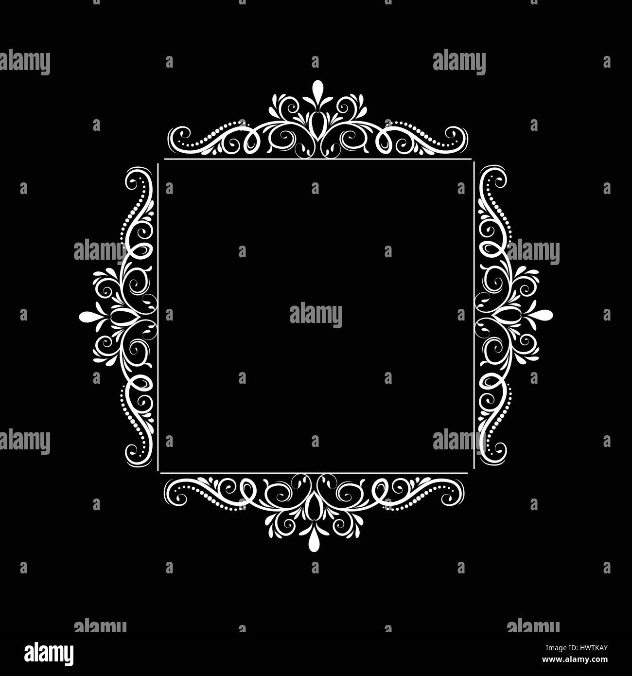 Vintage baroque frame Stock Vector Image & Art - Alamy