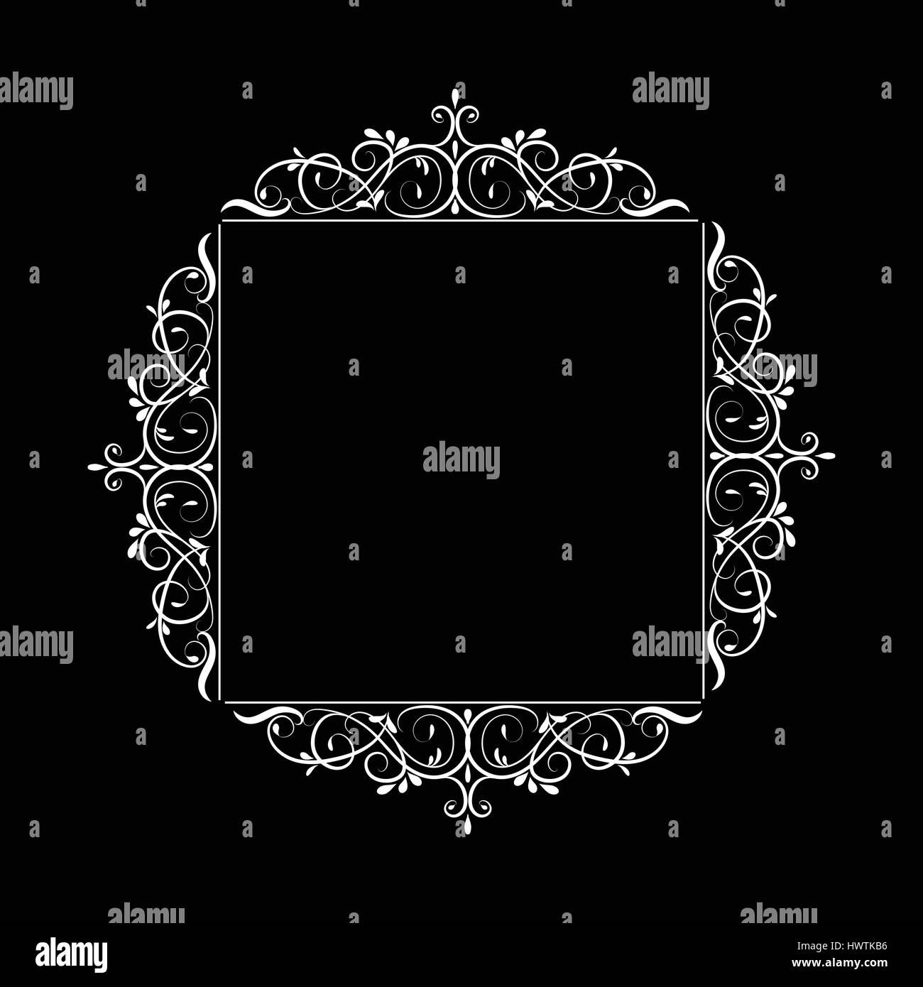 Vintage baroque frame Stock Vector Image & Art - Alamy
