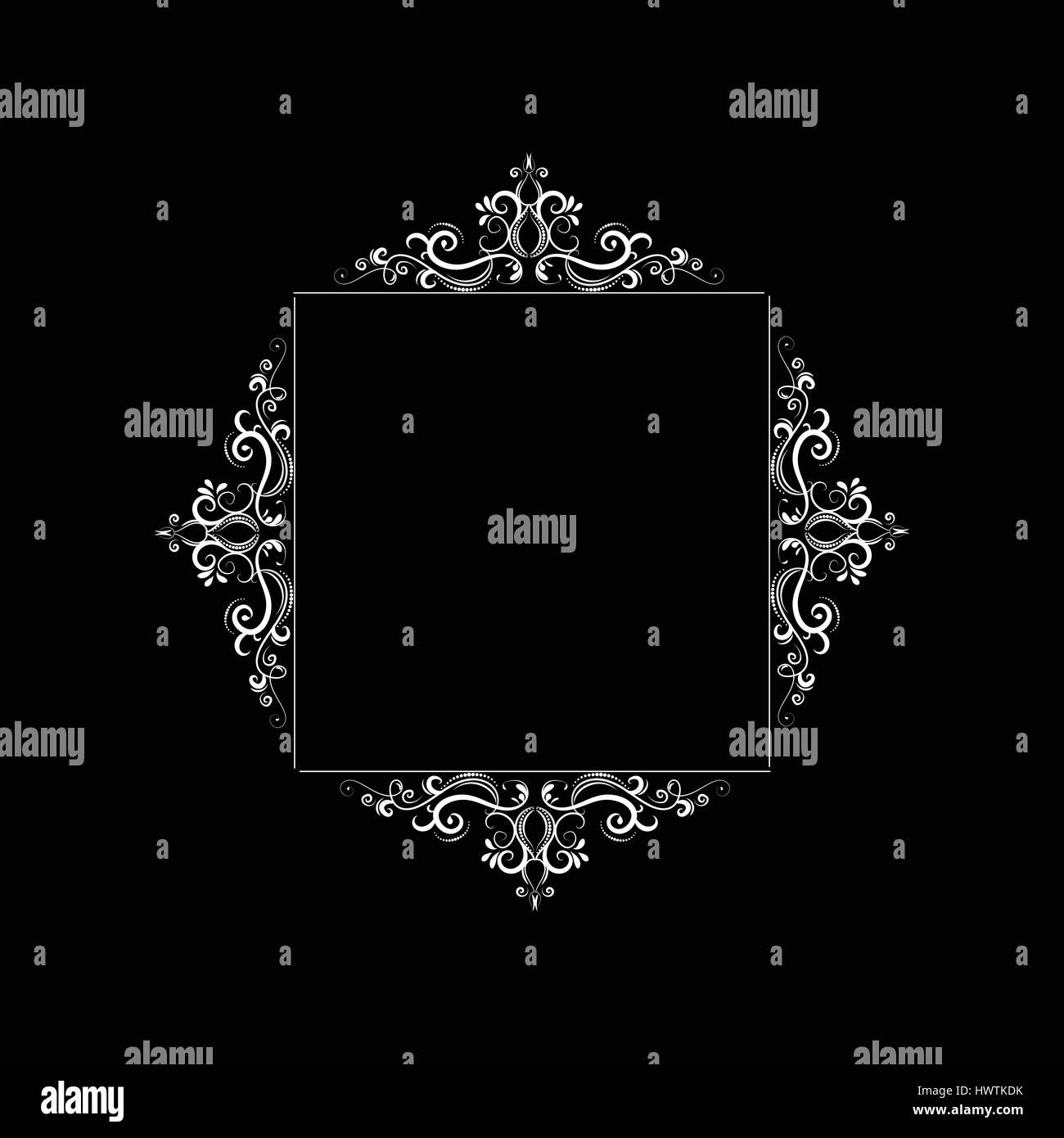 Vintage baroque frame Stock Vector Image & Art - Alamy