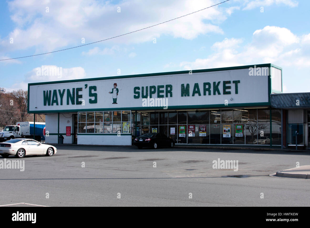 Wayne's Super Market Stock Photo - Alamy