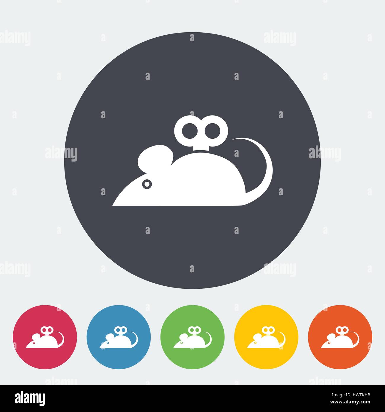 Mouse toy icon. Flat vector related icon for web and mobile ...