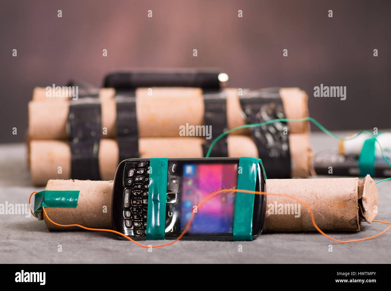 Close up shot of improvised explosive device bomb Stock Photo - Alamy