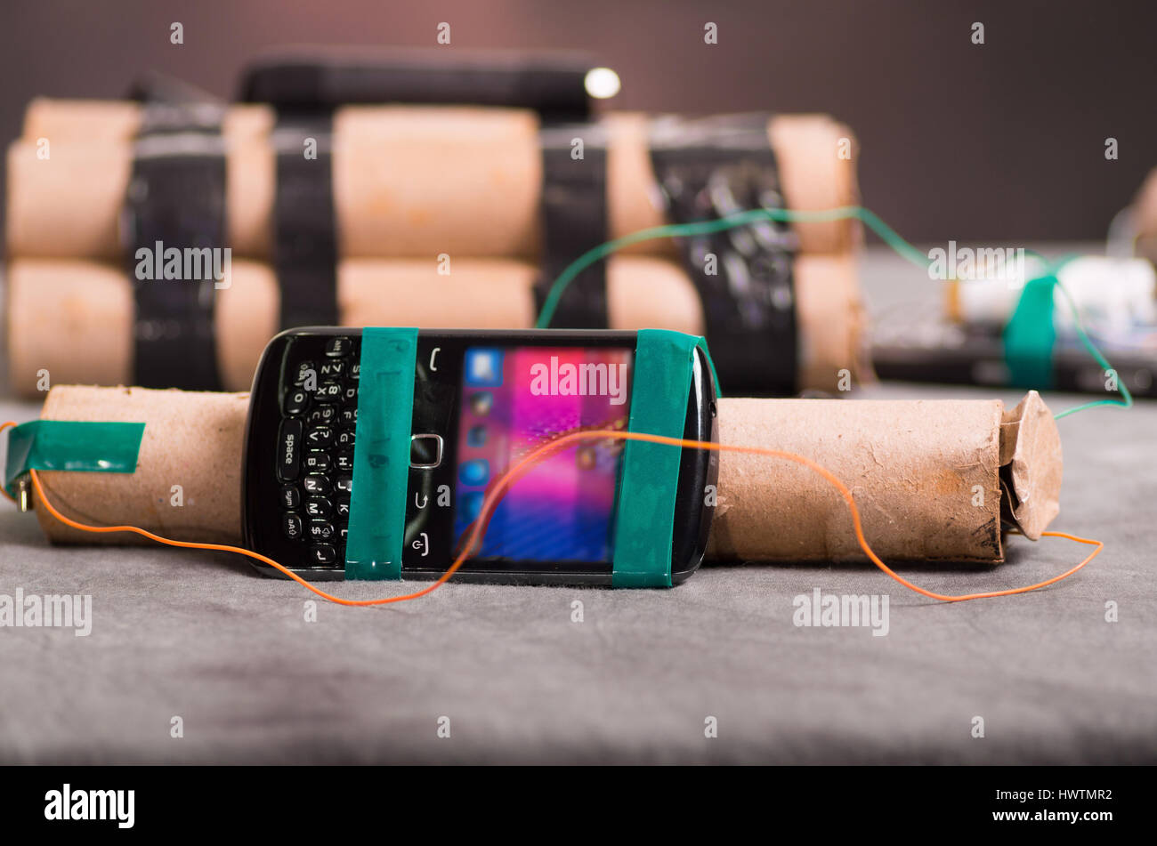 Close up shot of improvised explosive device bomb Stock Photo - Alamy