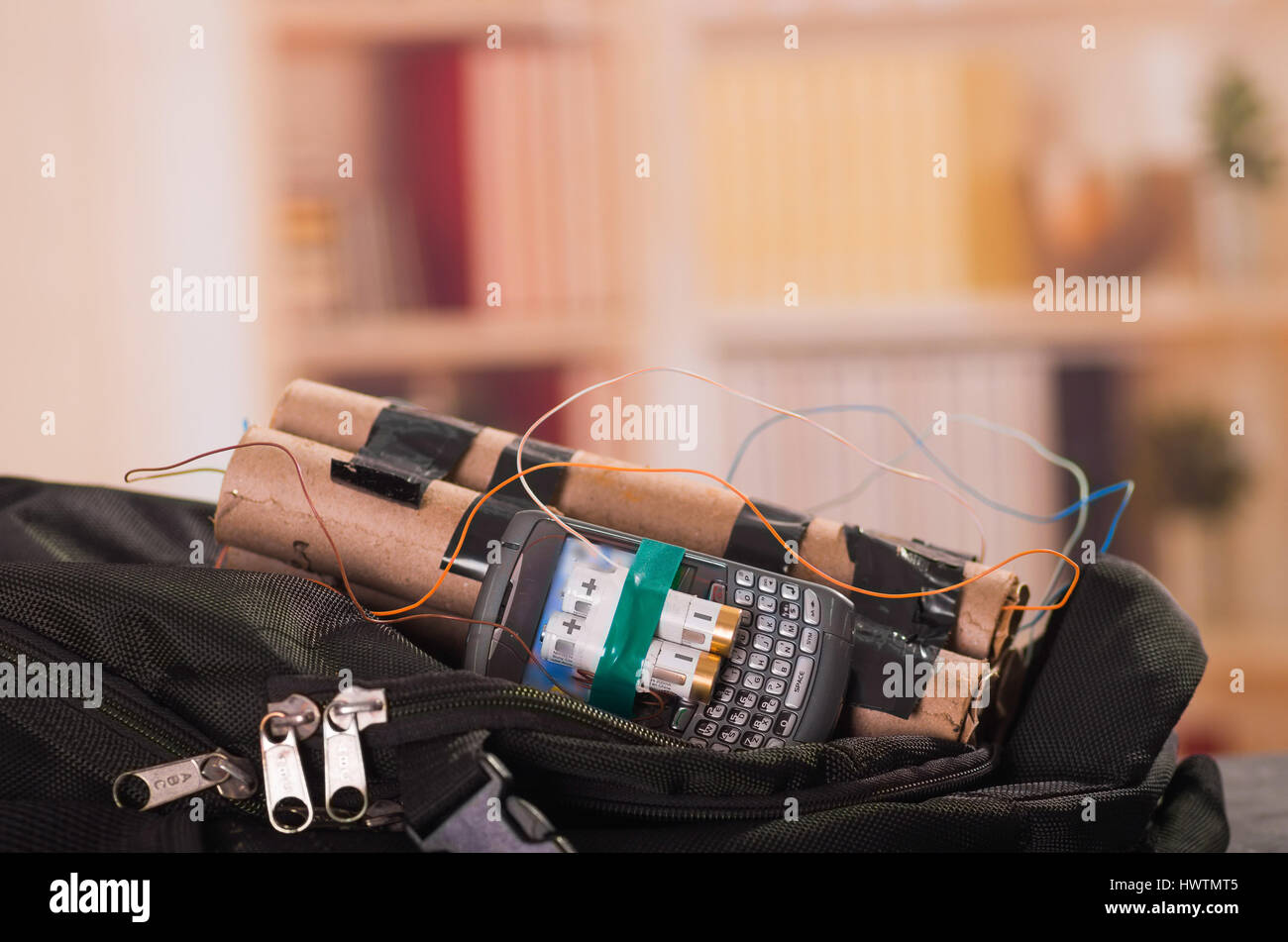 Close up shot of improvised explosive device bomb Stock Photo - Alamy