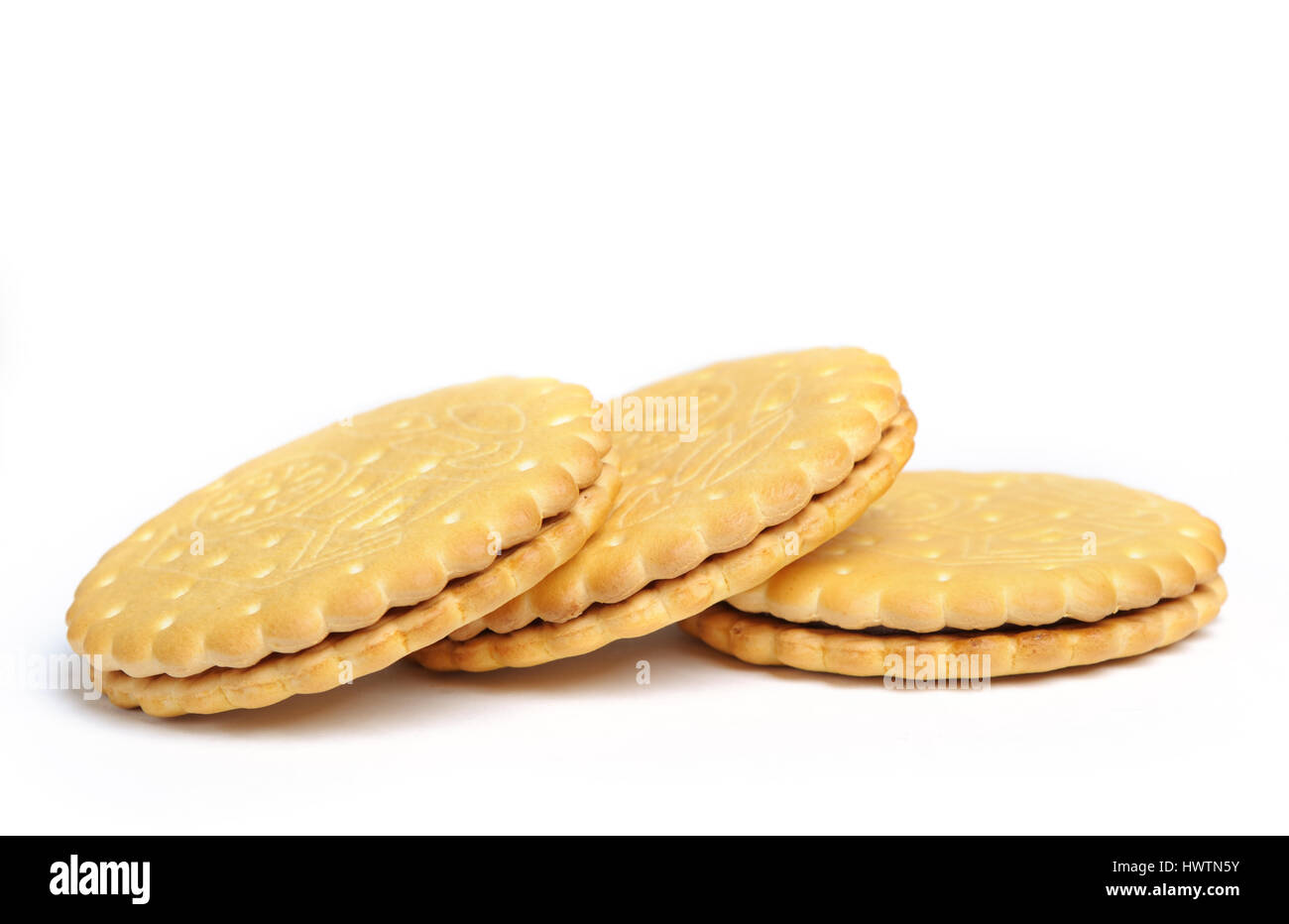 Set of cookies isolated on white background Stock Photo - Alamy