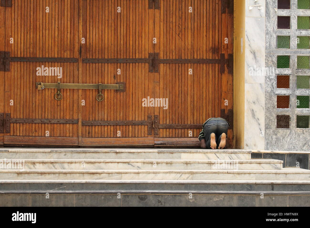 The holy prayer in church Stock Photo - Alamy