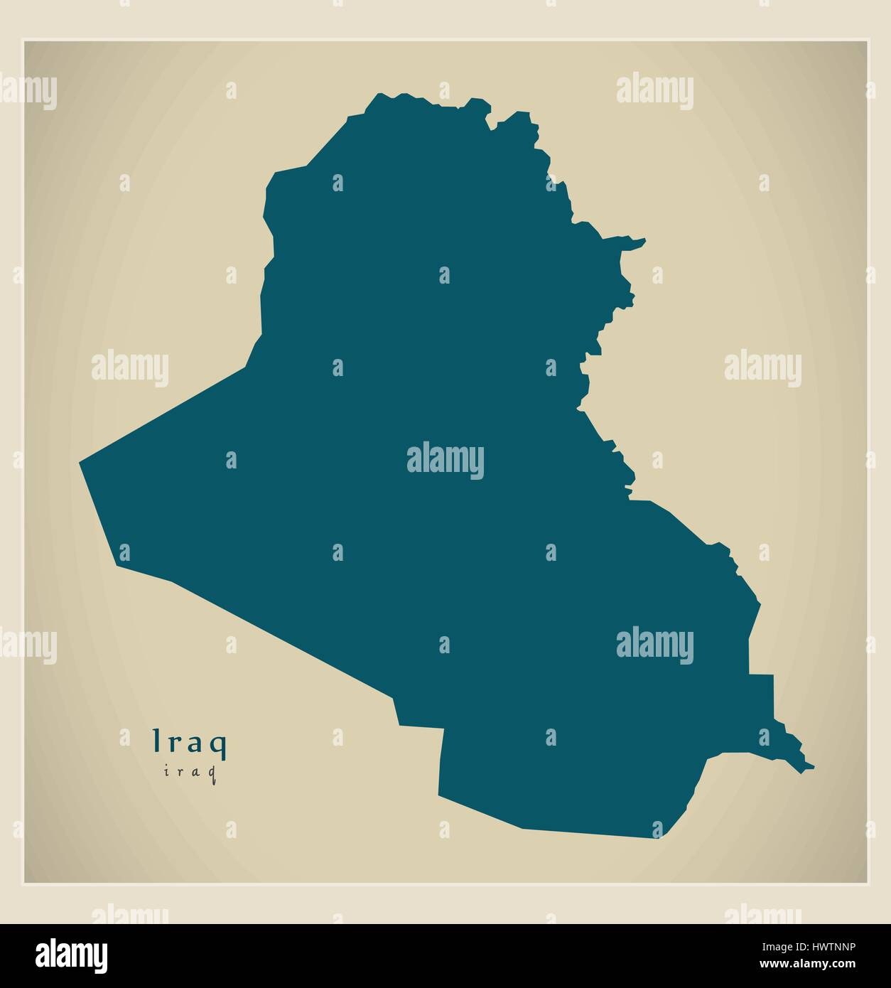 Modern Map - Iraq IQ Stock Vector Image & Art - Alamy