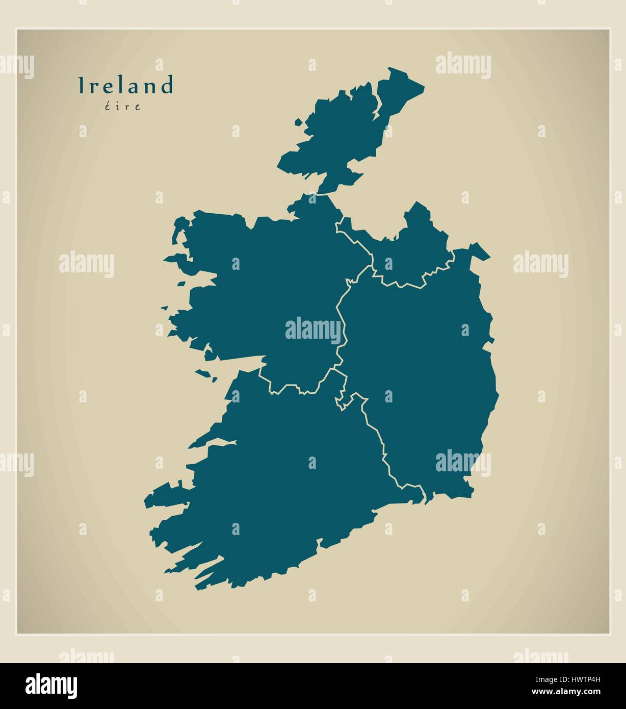 Map of ireland provinces Stock Vector Images - Alamy