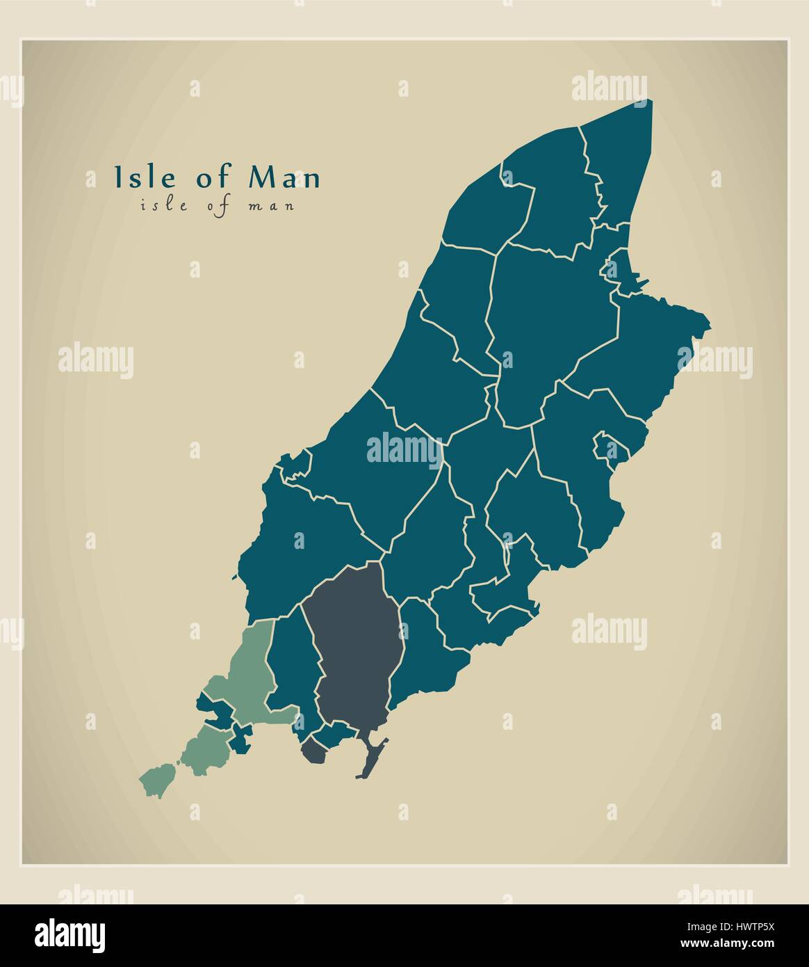 Douglas isle of man map Stock Vector Images - Alamy