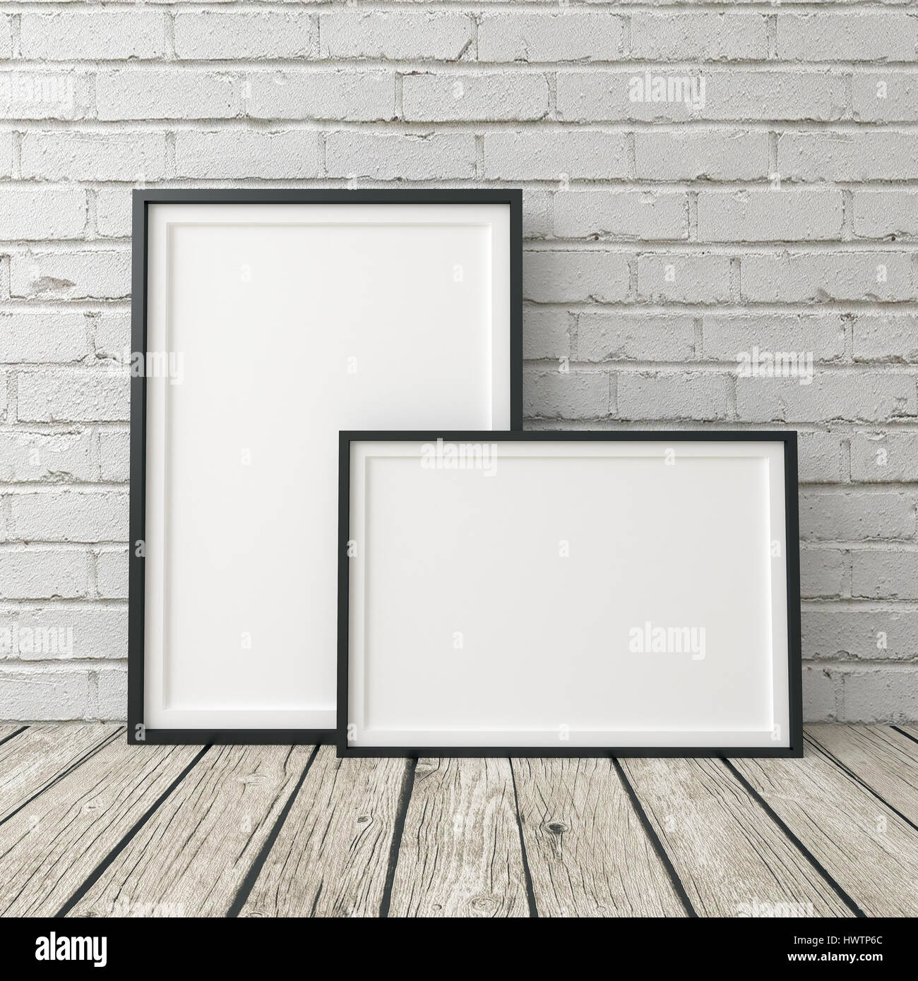 frame mockup, poster frame, 3d render Stock Photo - Alamy