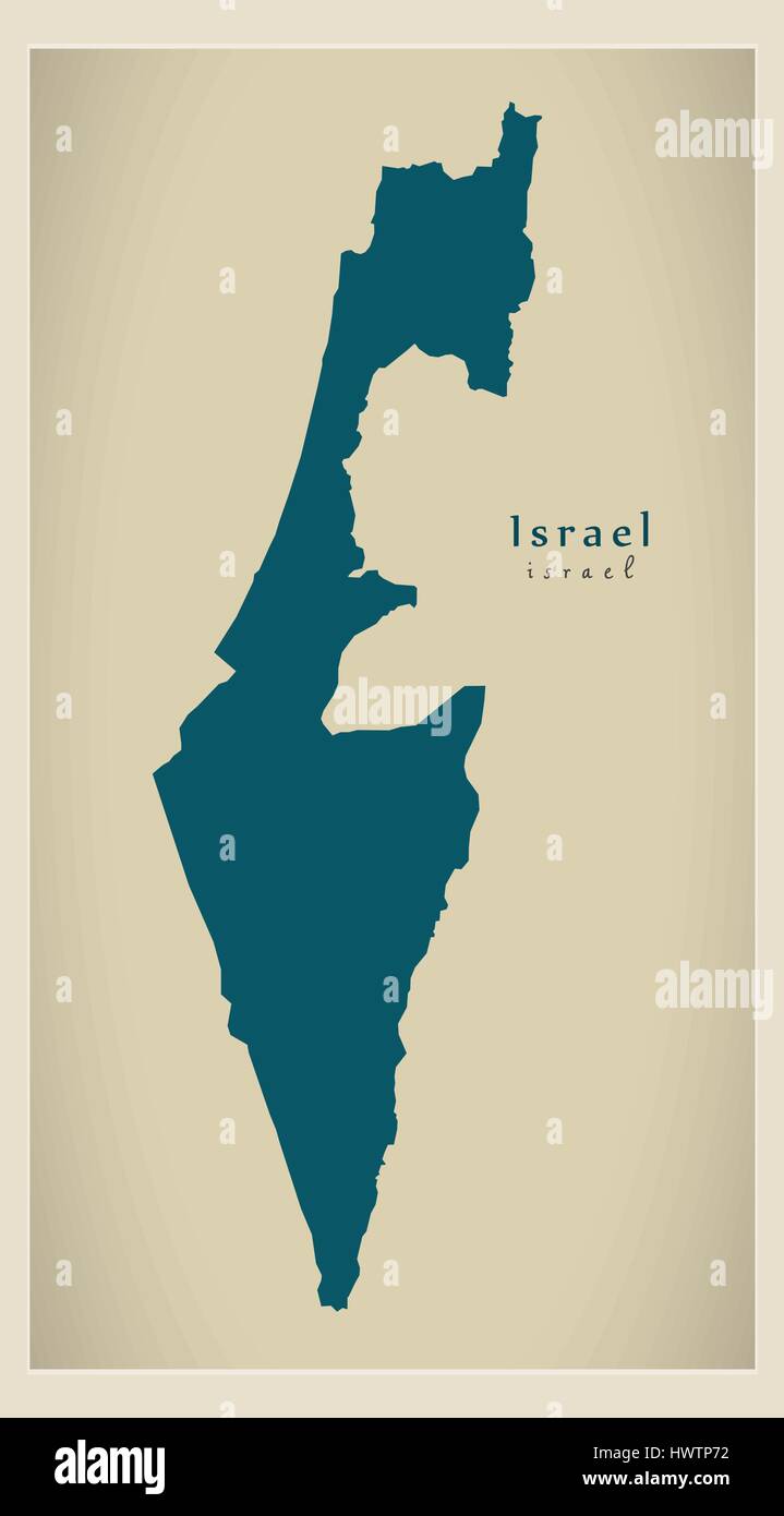 Modern Map - Israel IL Stock Vector Image & Art - Alamy