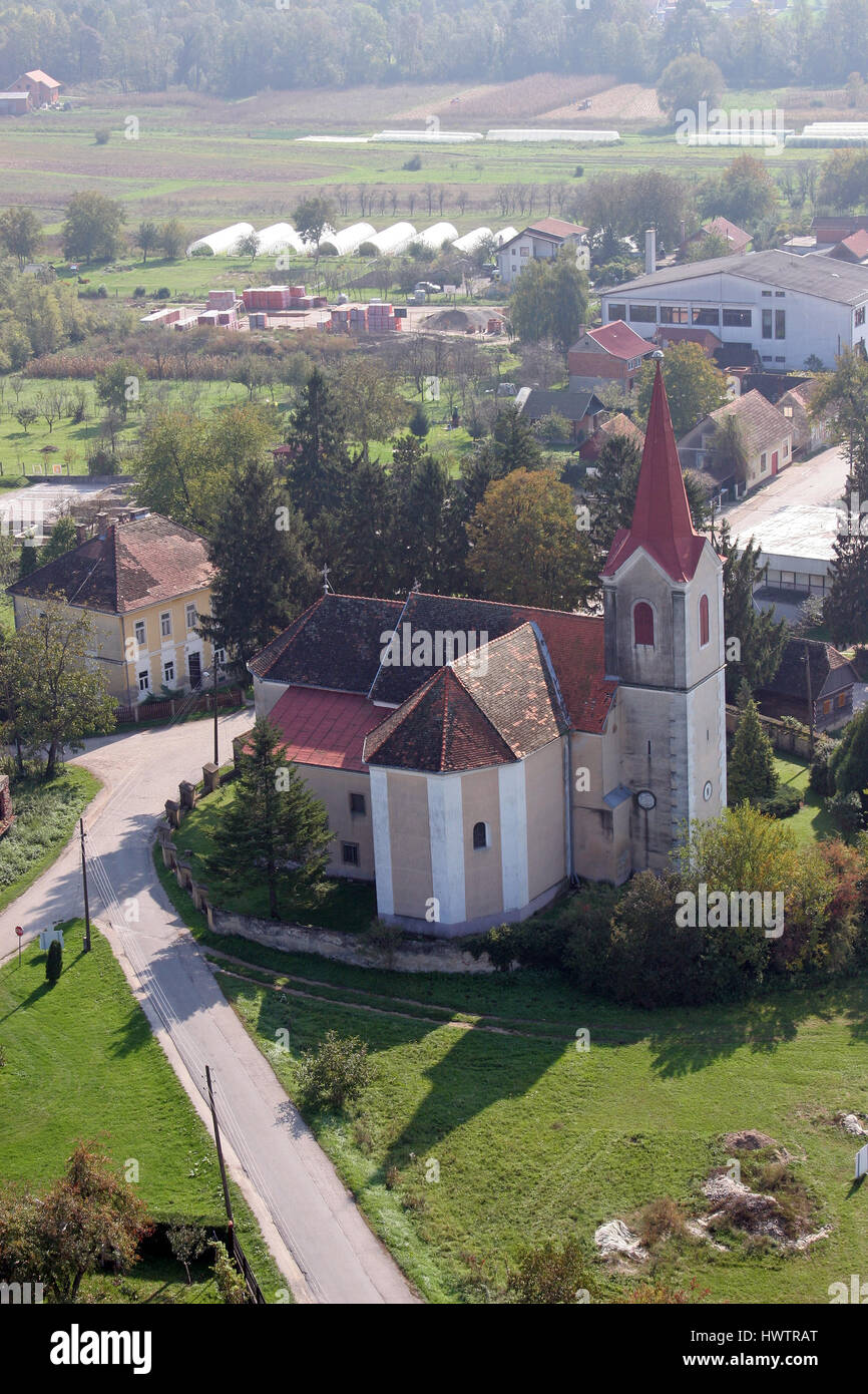 Parish Church of Saint Martin in Scitarjevo, Croatia on October 10 ...