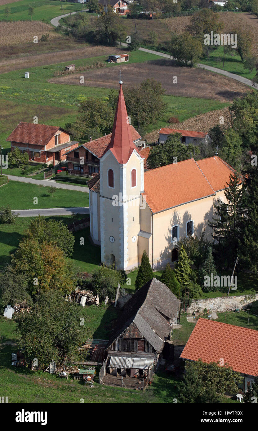 Parish Church of Saint Martin in Scitarjevo, Croatia on October 10 ...