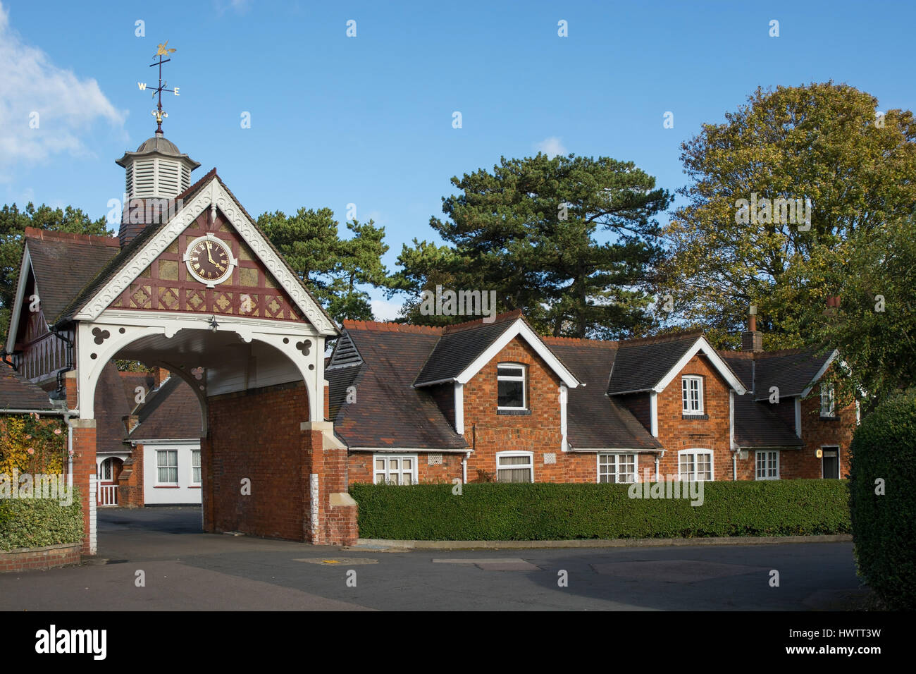 Cottages at Bletchley Park (Museum of Codebreakers) in Buckinghamshire ...