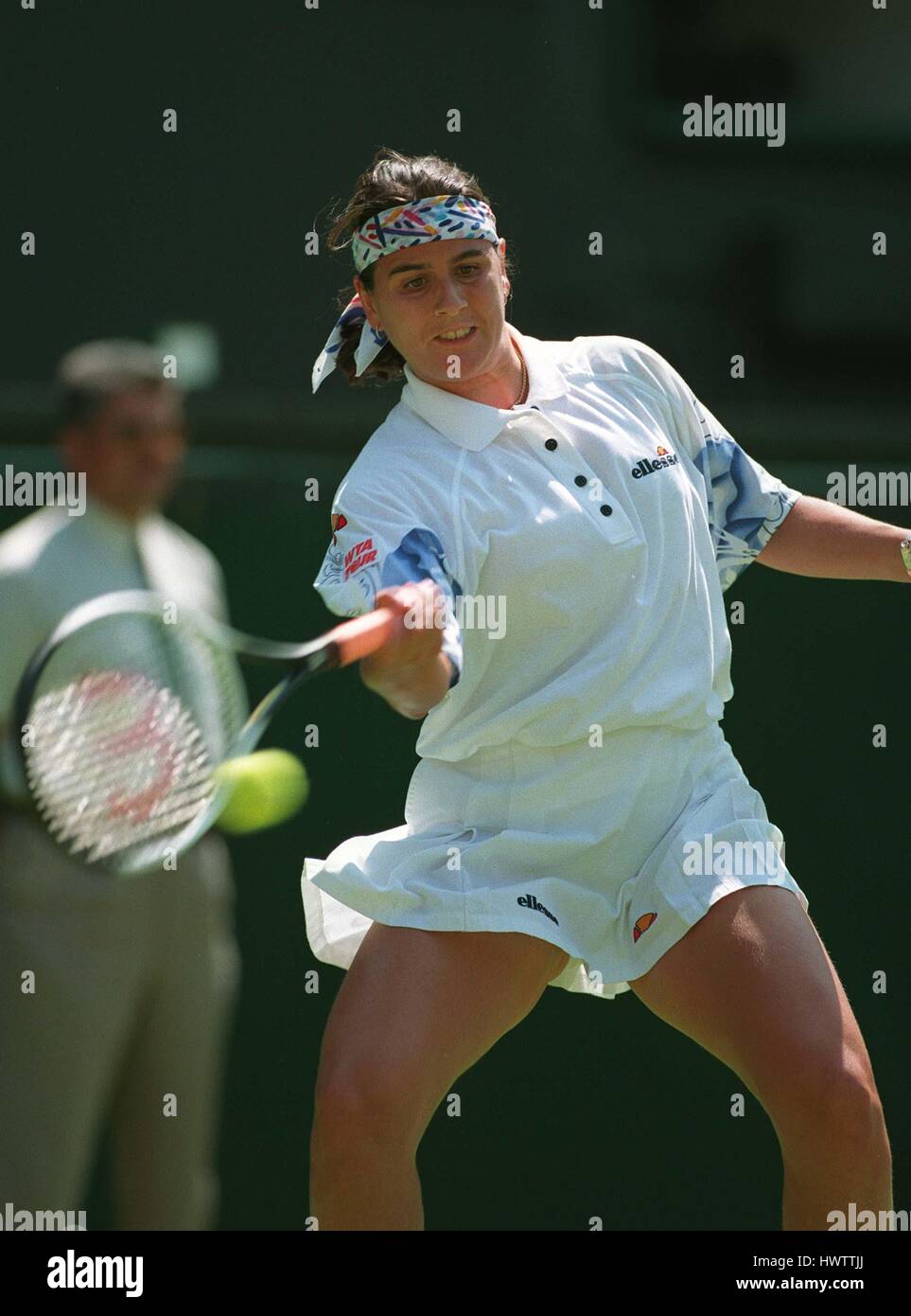 CONCHITA MARTINEZ WIMBLEDON 10 July 1995 Stock Photo - Alamy