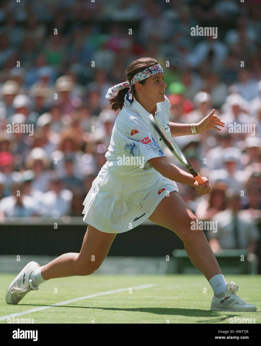 CONCHITA MARTINEZ WIMBLEDON 10 July 1995 Stock Photo - Alamy