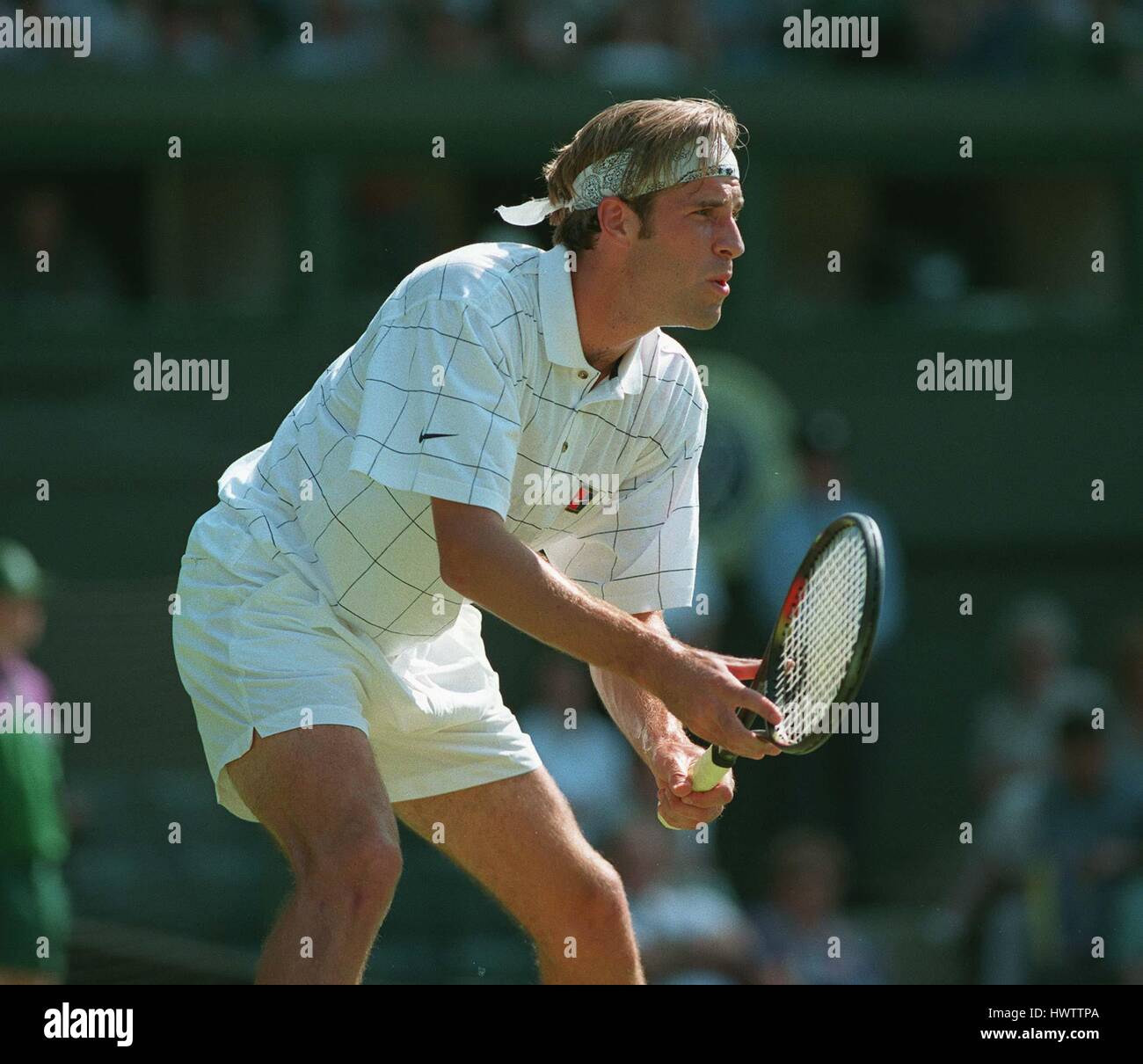 GREG RUSEDSKI WIMBLEDON 06 July 1995 Stock Photo - Alamy