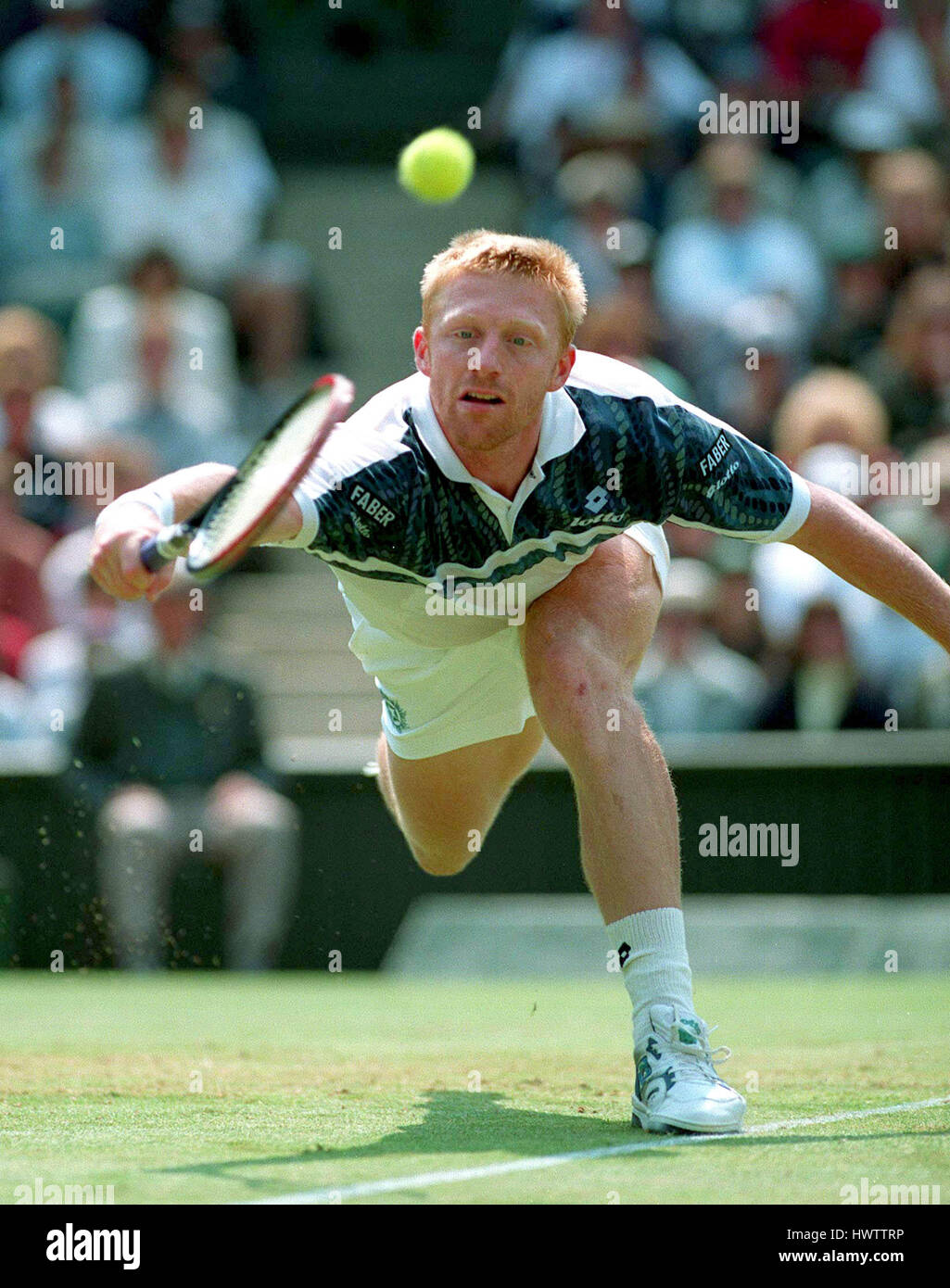 BORIS BECKER WIMBLEDON 05 July 1995 Stock Photo - Alamy