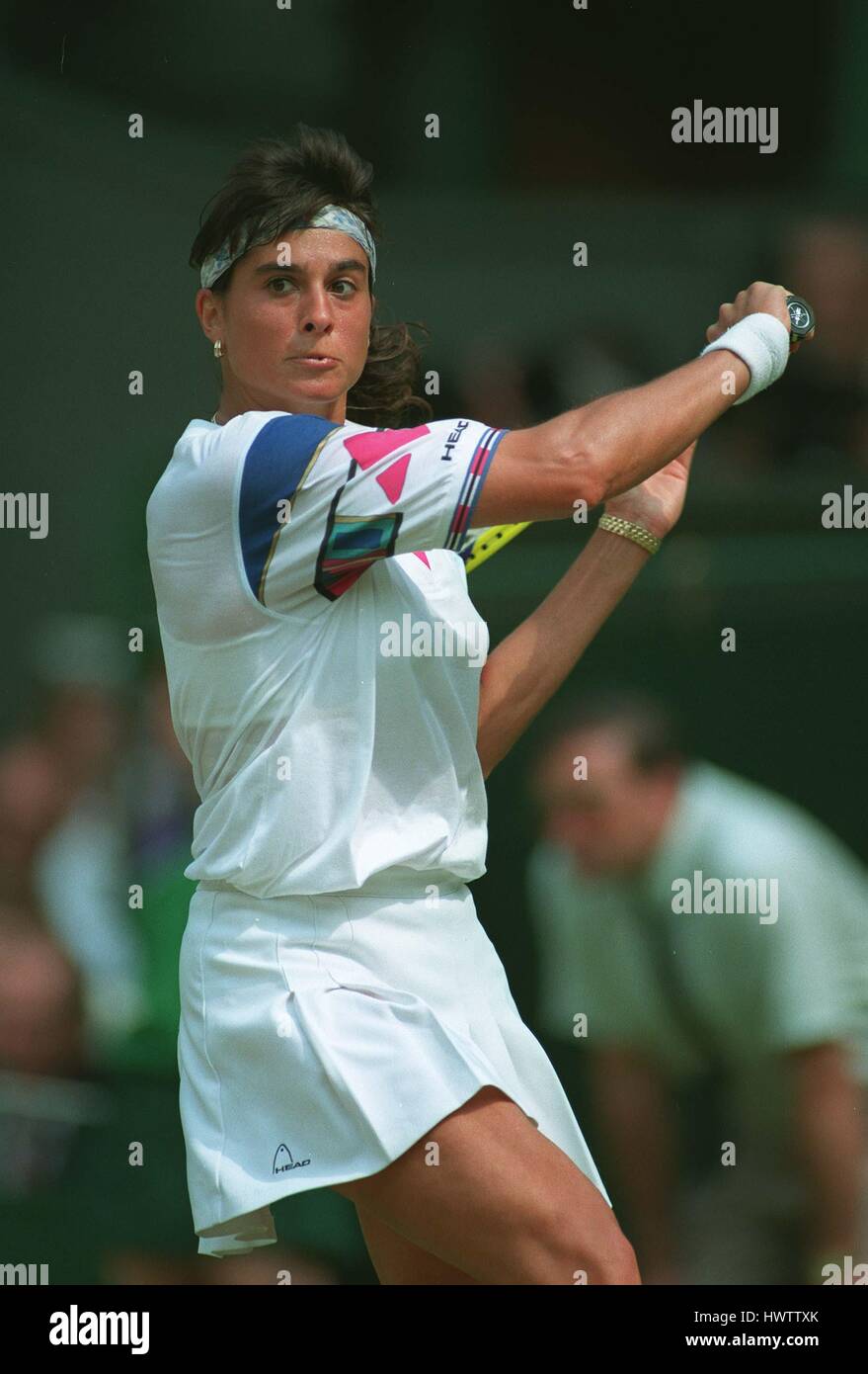 GABRIELA SABATINI WIMBLEDON 05 July 1995 Stock Photo - Alamy