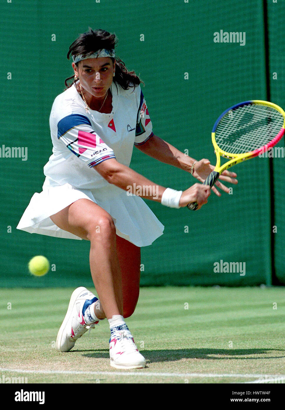 GABRIELA SABATINI WIMBLEDON 03 July 1995 Stock Photo - Alamy