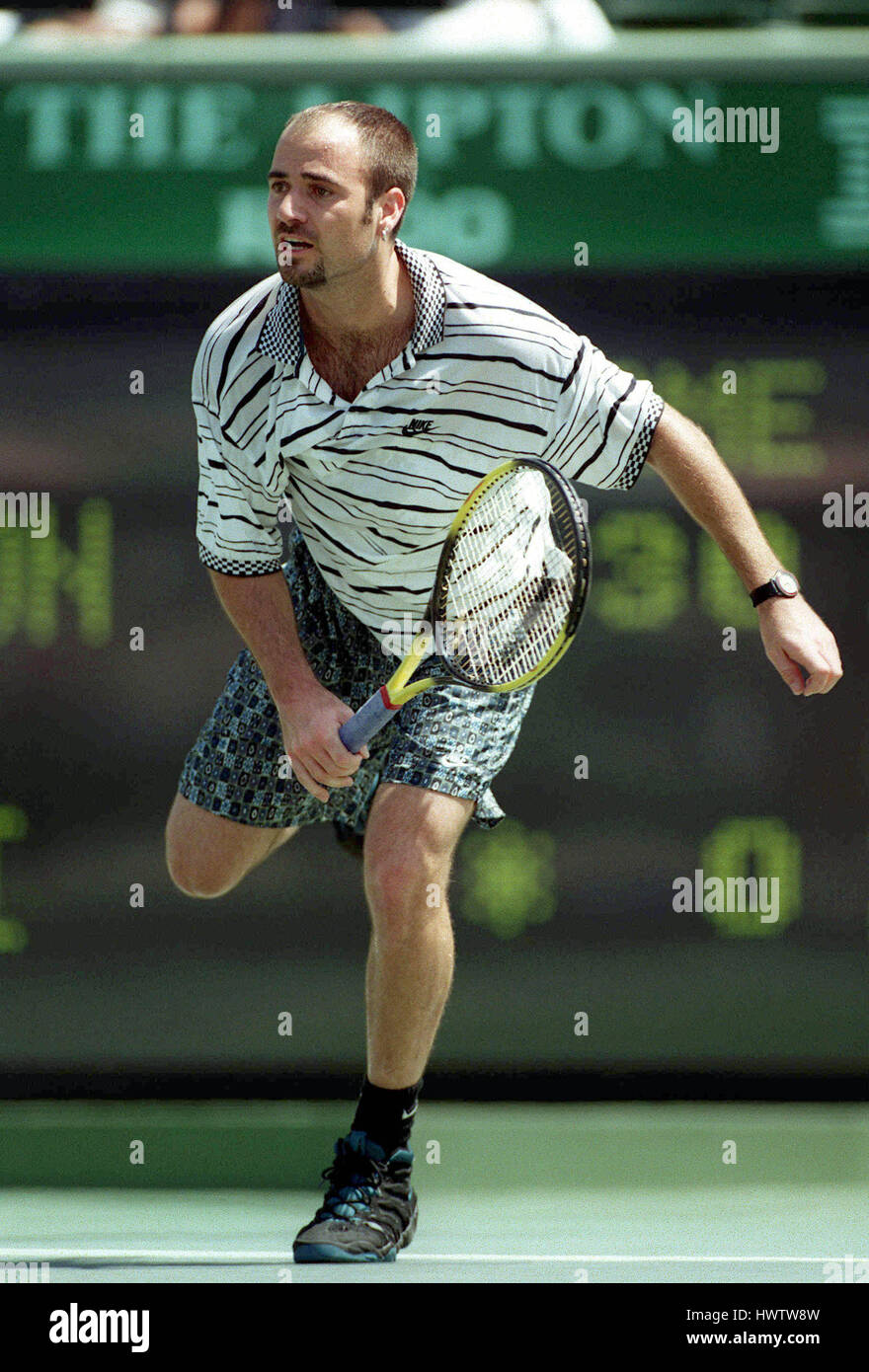 ANDRE AGASSI USA 06 April 1995 Stock Photo - Alamy