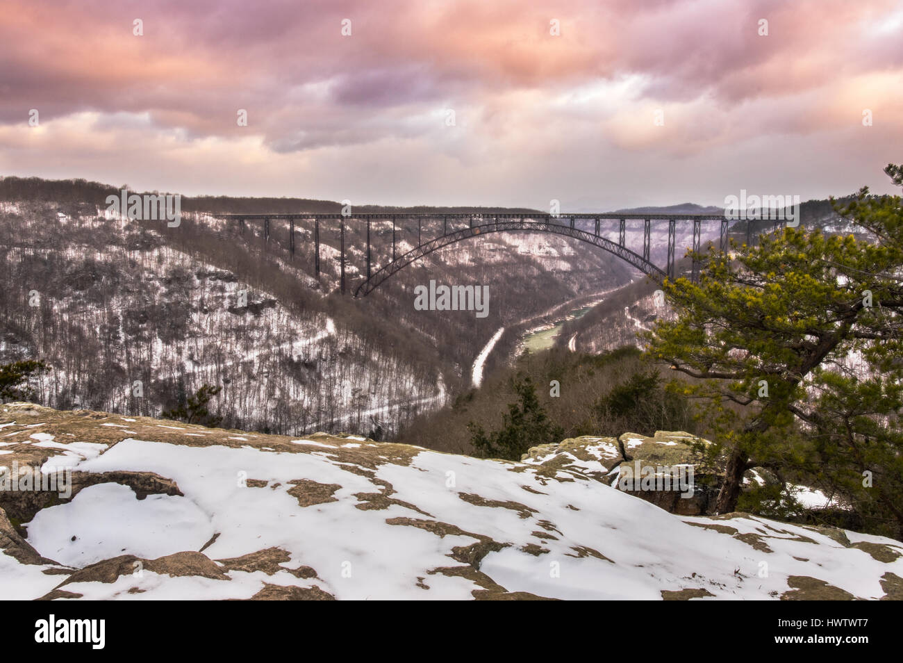 New River Gorge Bridge Winter