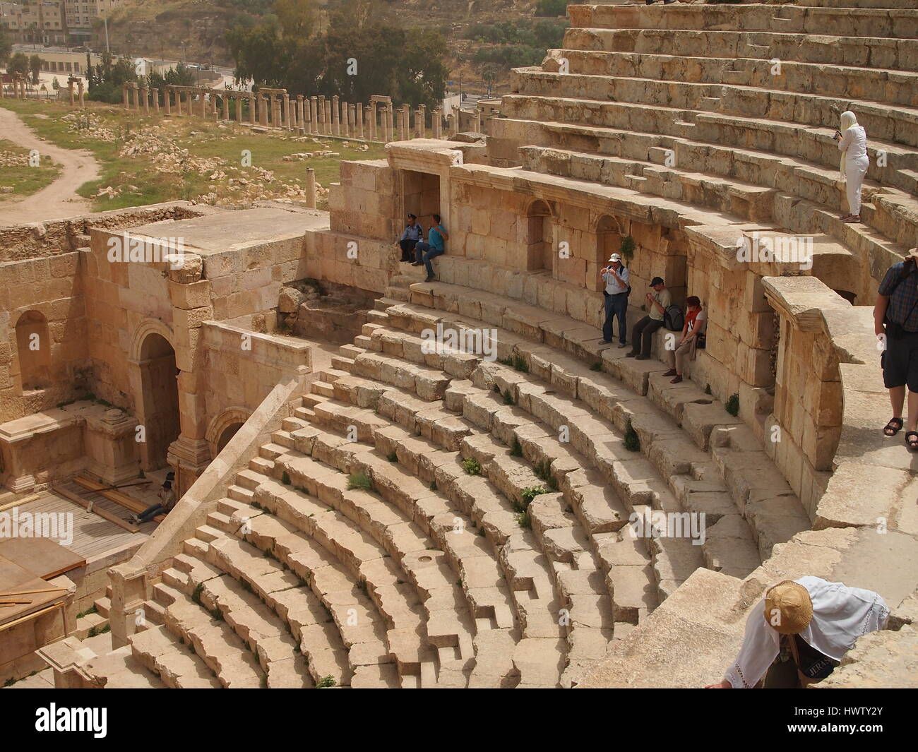 Ruins Jerash in Ger Stock Photo - Alamy