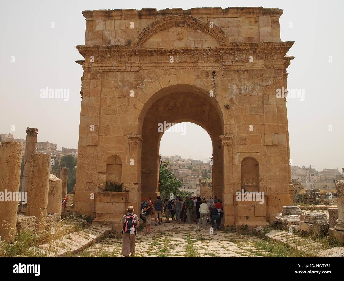 North tetrapylon of jerash hi-res stock photography and images - Alamy