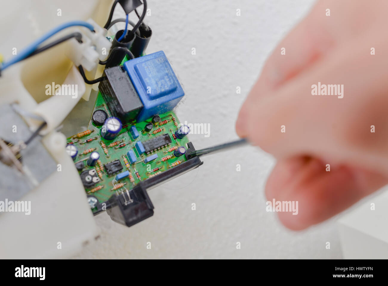 Hand dryer circuit board Stock Photo - Alamy