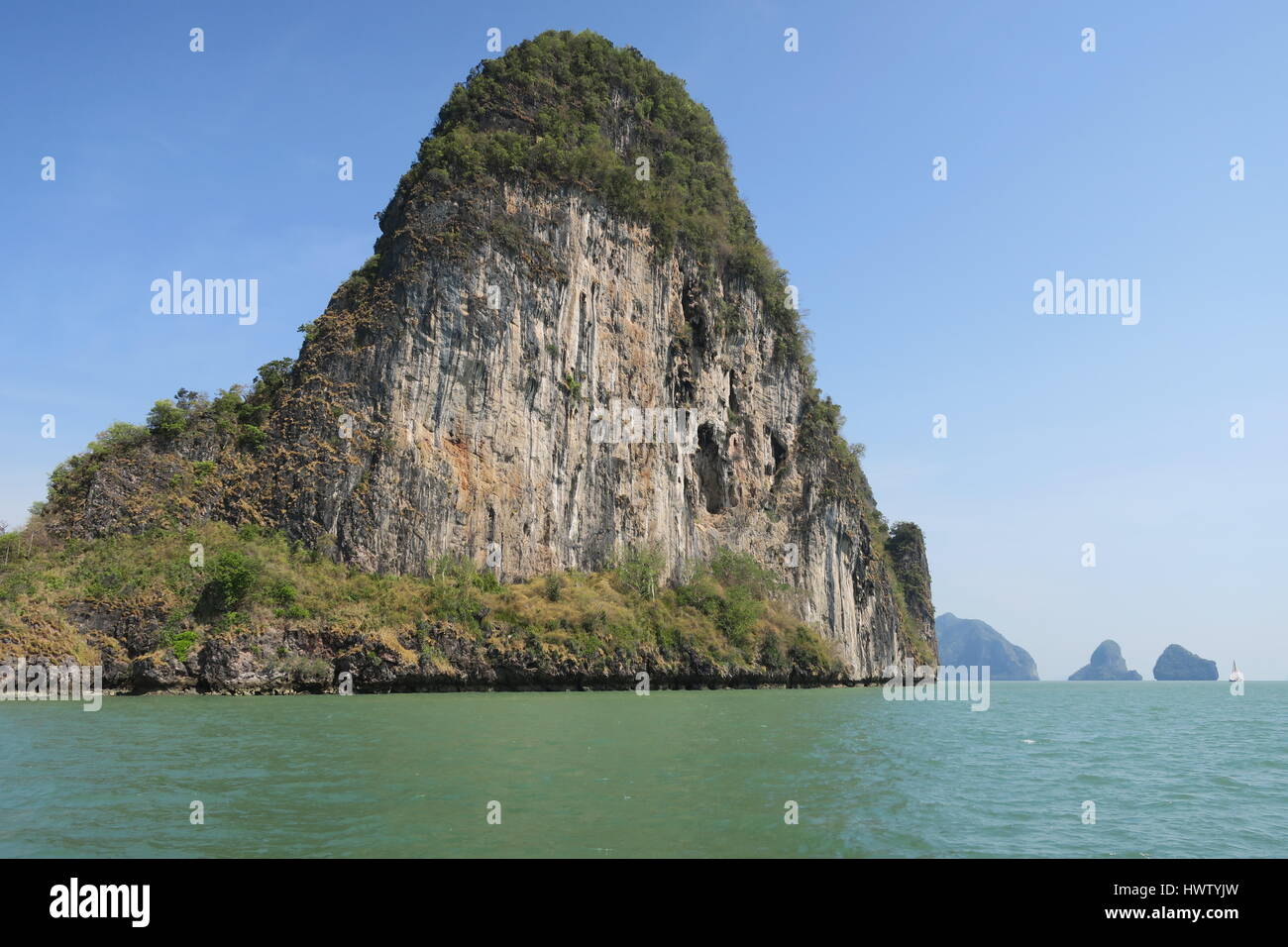 Mighty rock in a sea on Phuket island Stock Photo - Alamy