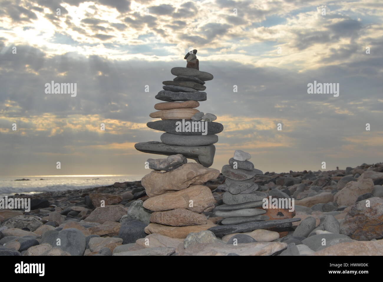 Balance At Ocean Stock Photo - Alamy