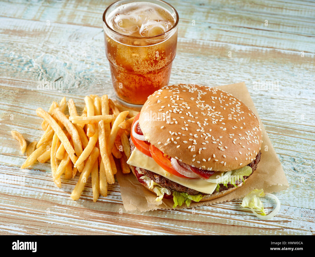 Cola and burger hi-res stock photography and images - Alamy