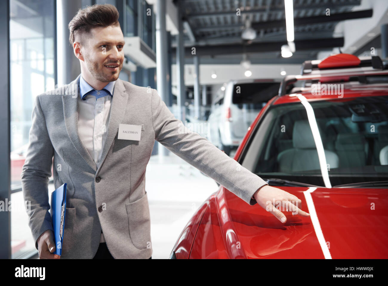 Salesman talking hi-res stock photography and images - Alamy