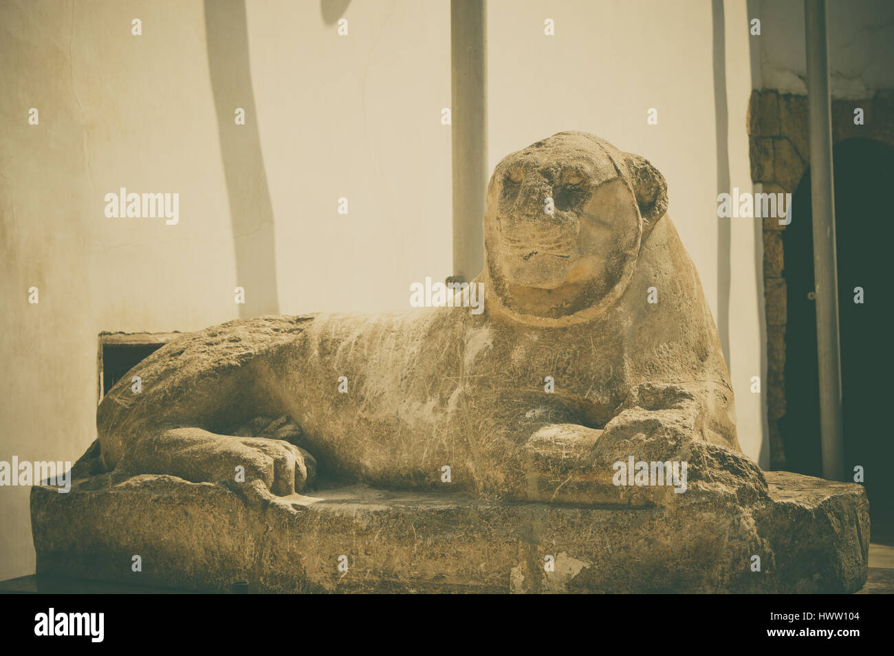 animal statue at cairo citadel, egypt Stock Photo - Alamy
