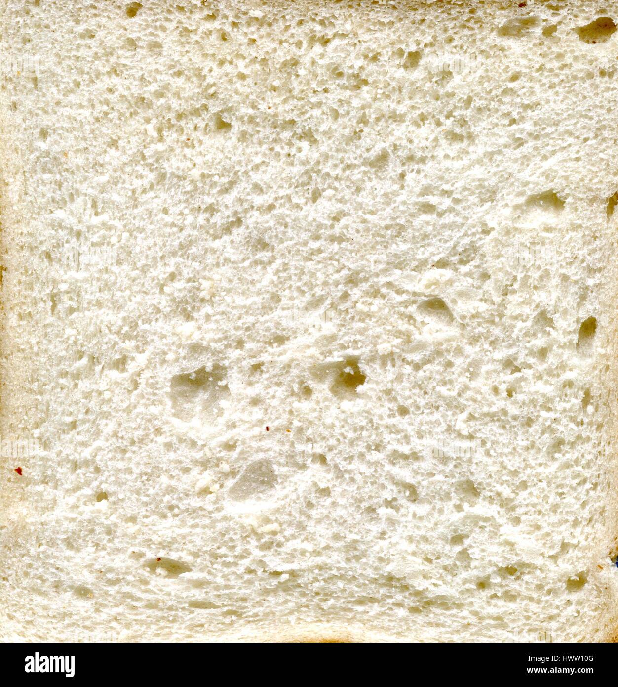Texture background of a slice of white bread Stock Photo - Alamy
