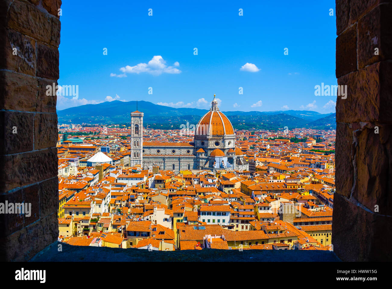 Florence cathedral aerial hi-res stock photography and images - Alamy