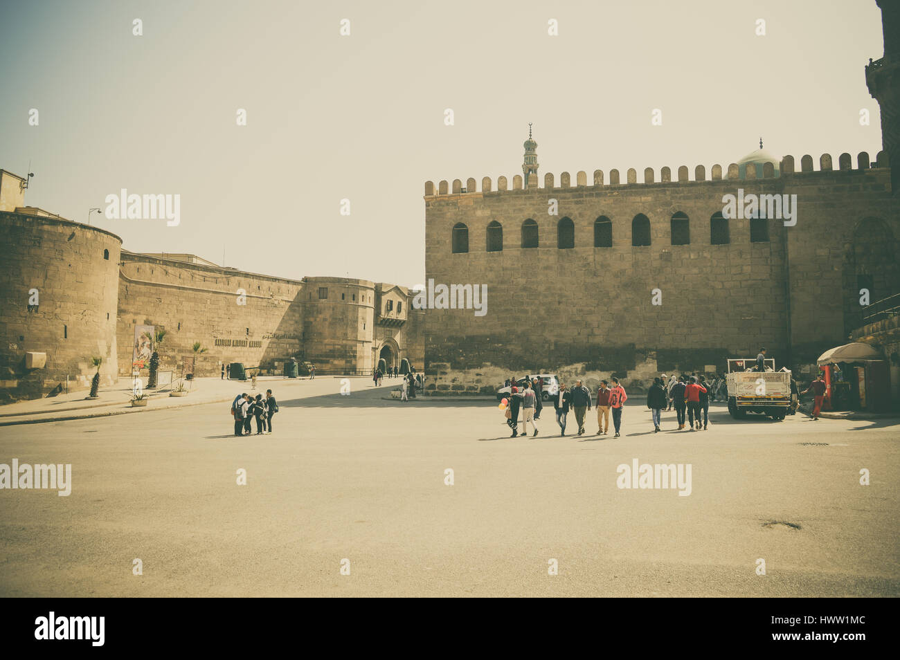 view inside cairo citadel at cairo, egypt Stock Photo - Alamy