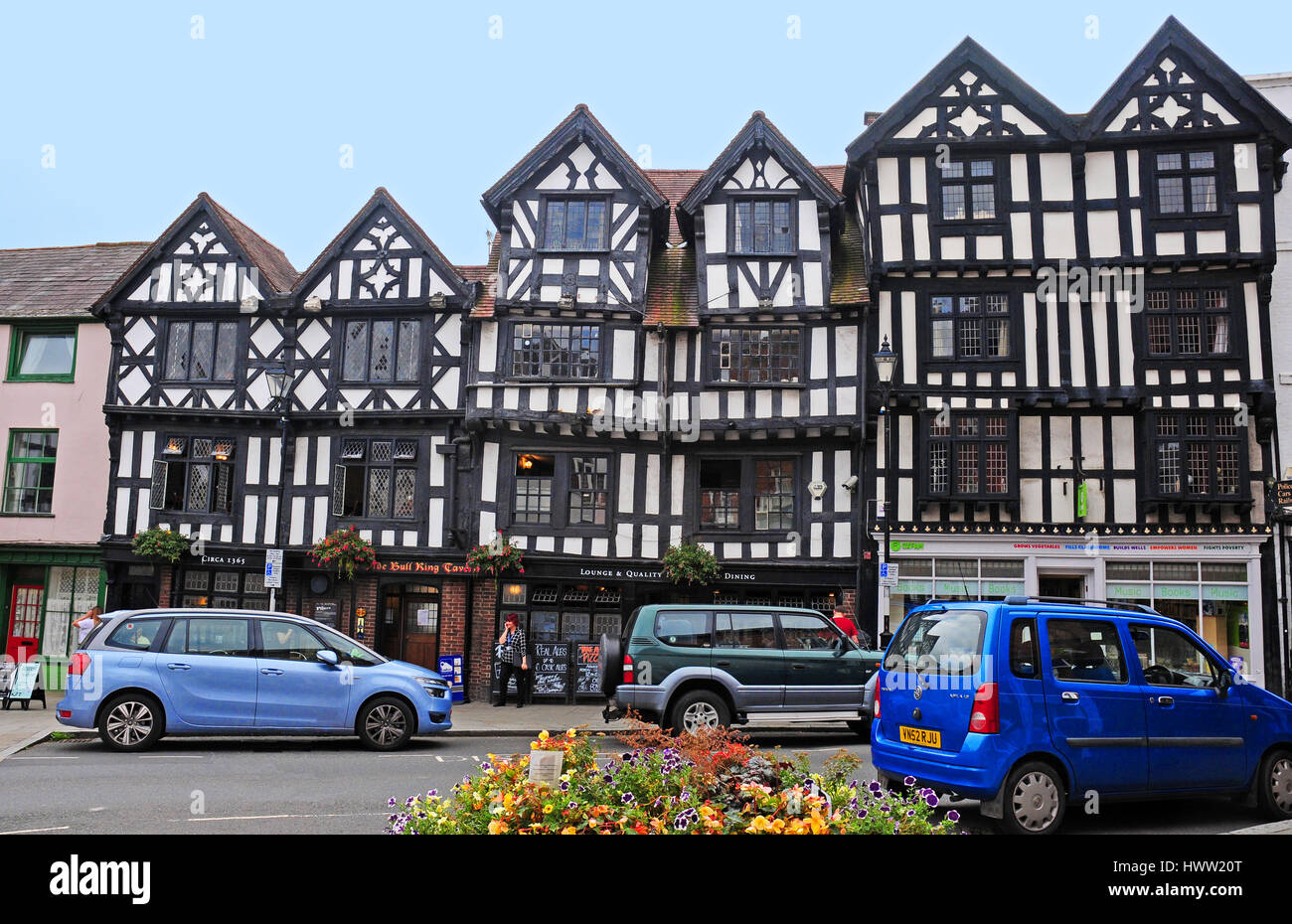 The Olde Bull Tavern, Ludlow, Shropshire Stock Photo - Alamy
