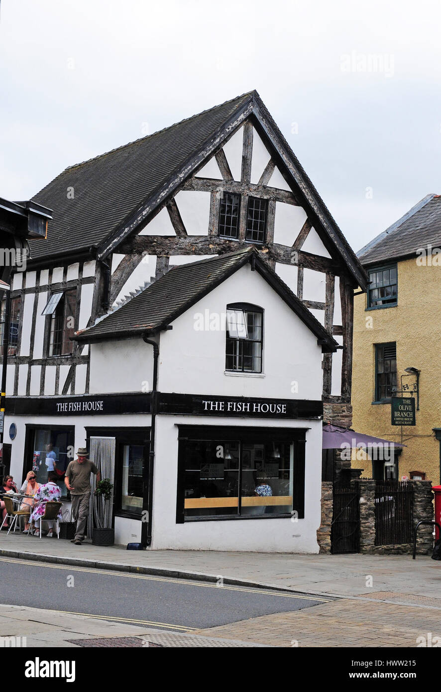 Old buildings, Ludlow, Shropshire Stock Photo - Alamy