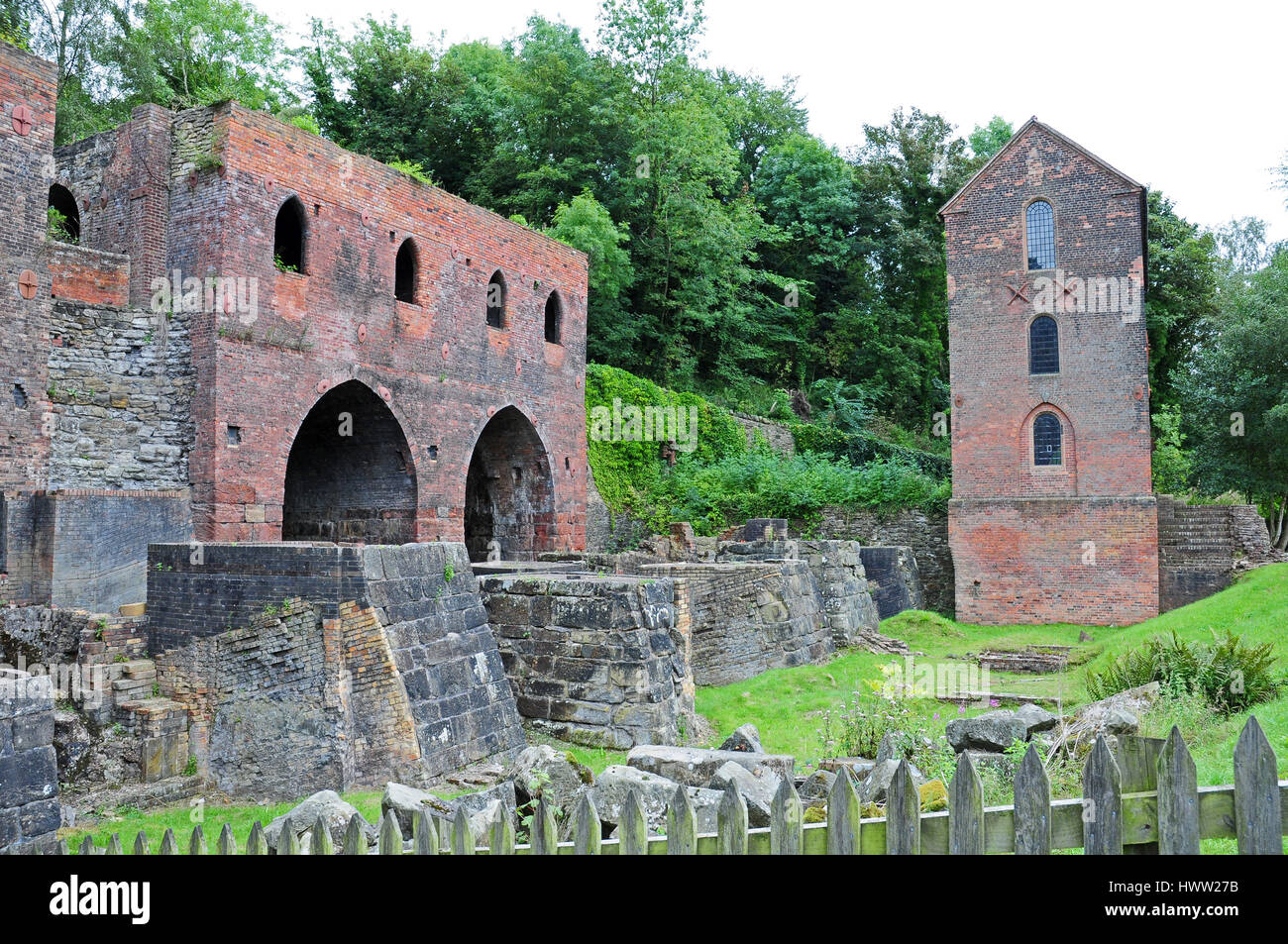 Blast furnaces at Blists Hill Victorian Village. Coalbrookdale ...