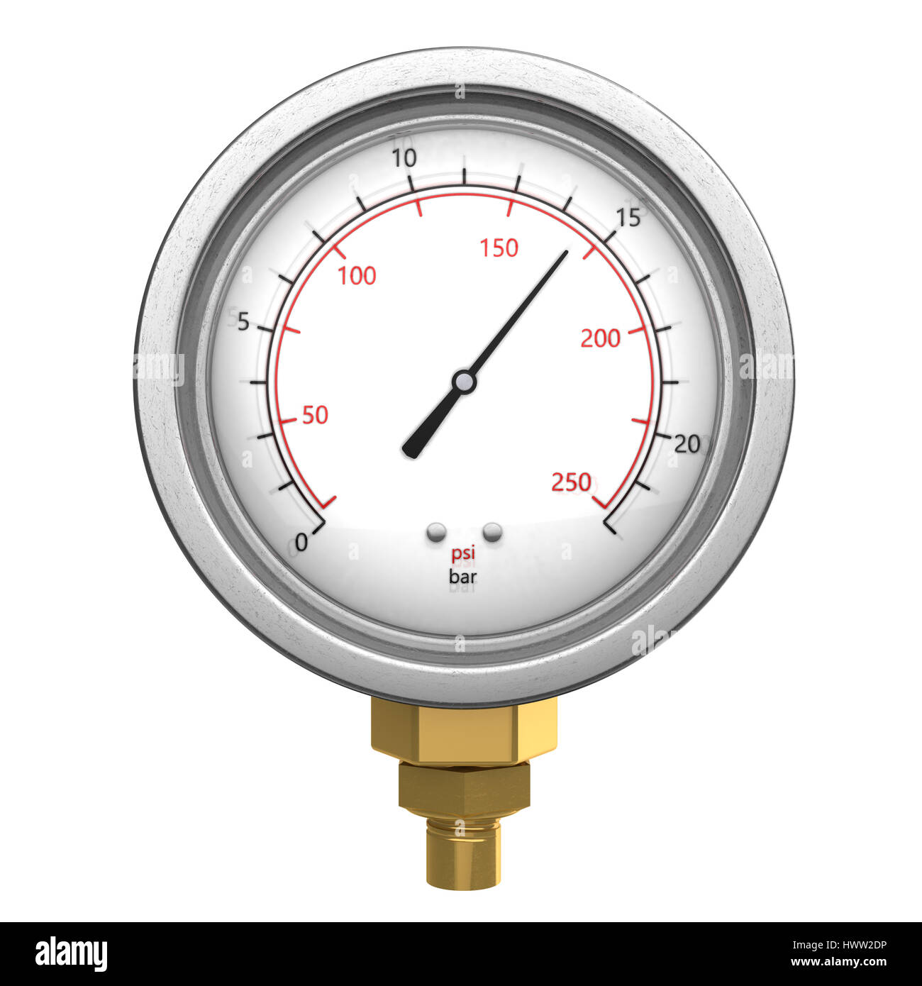 3d illustration of manometer isolated over white background Stock Photo ...