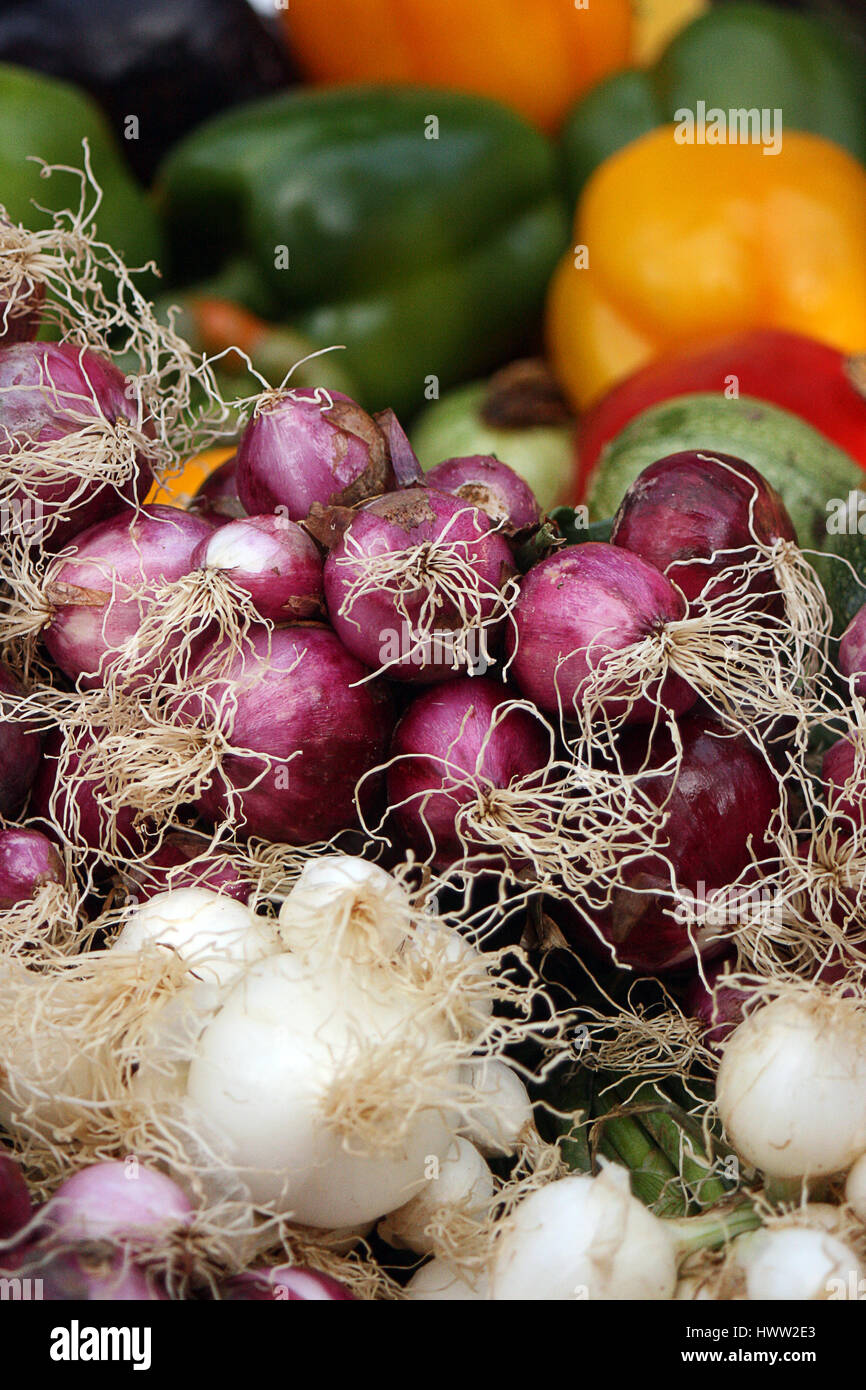 Colourful vegetable display hi-res stock photography and images - Alamy