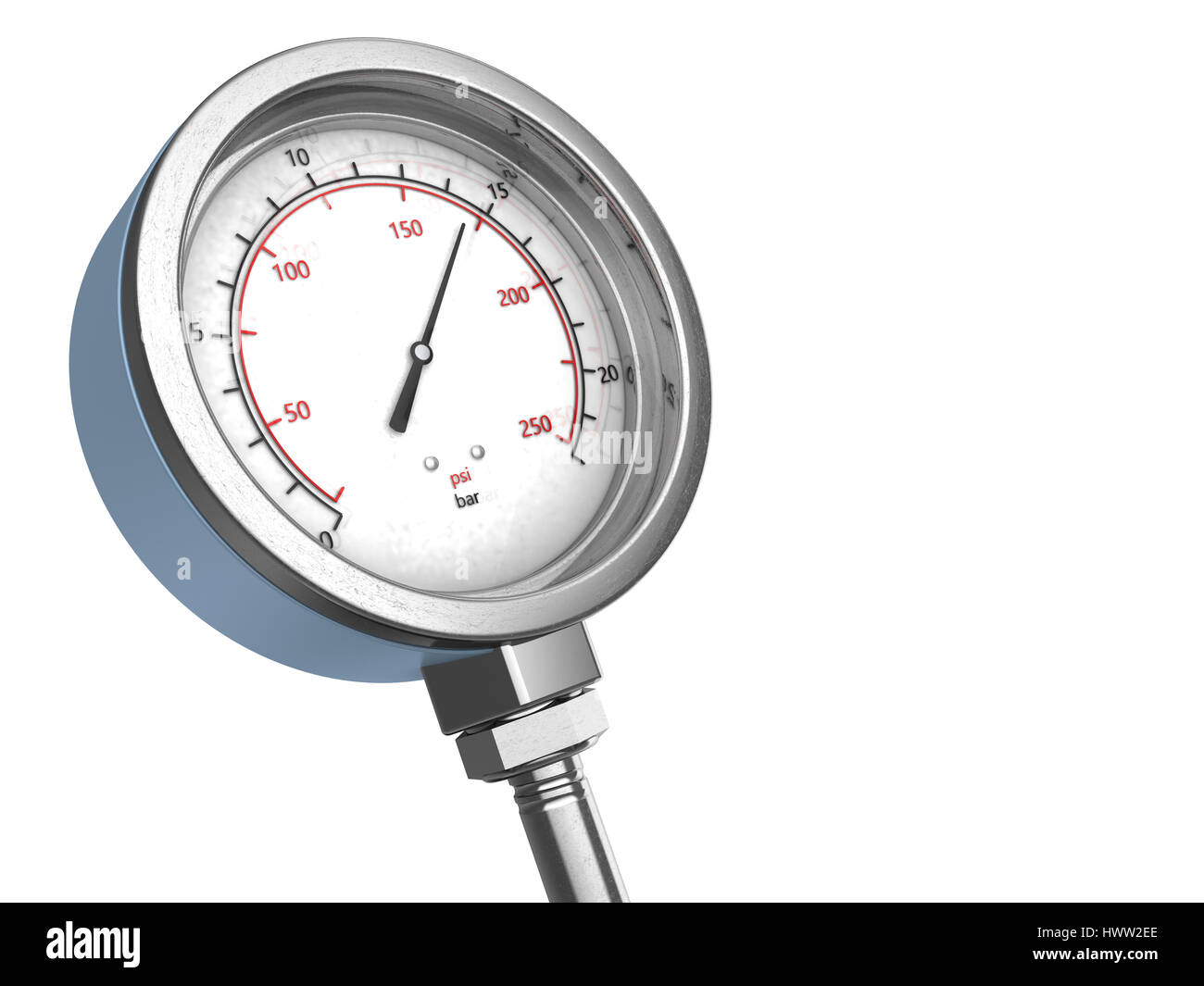 3d illustration of manometer over white background Stock Photo - Alamy