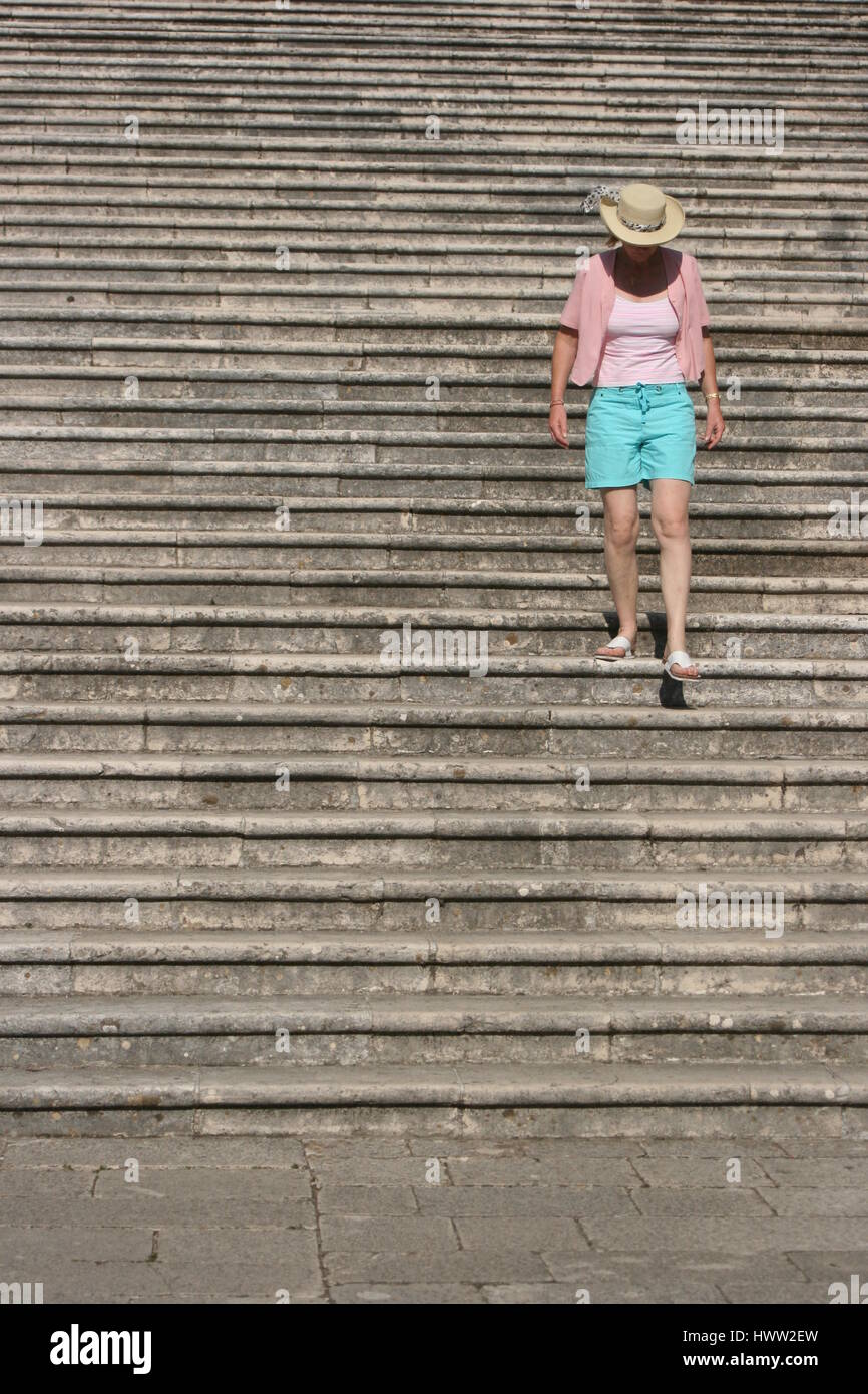 Lady steps hi-res stock photography and images - Alamy