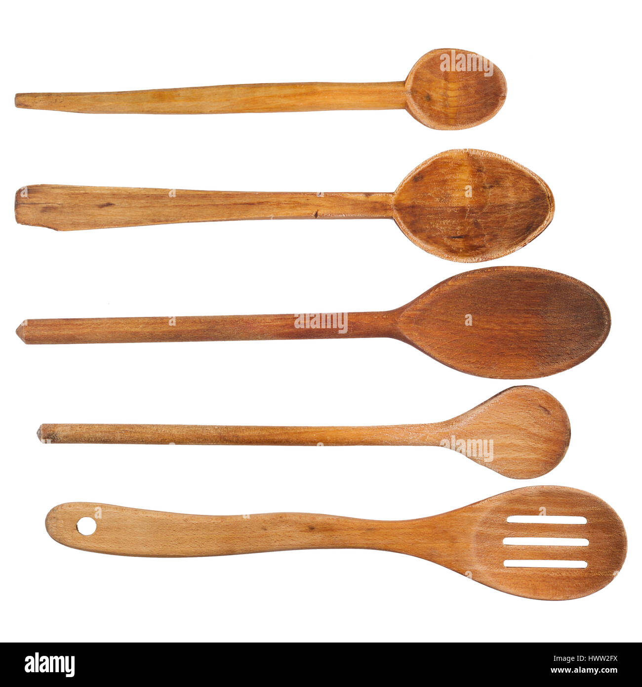 Set wooden salad spoons hi-res stock photography and images - Alamy