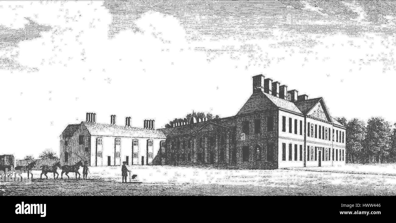 Cassiobury house 1707 Stock Photo - Alamy