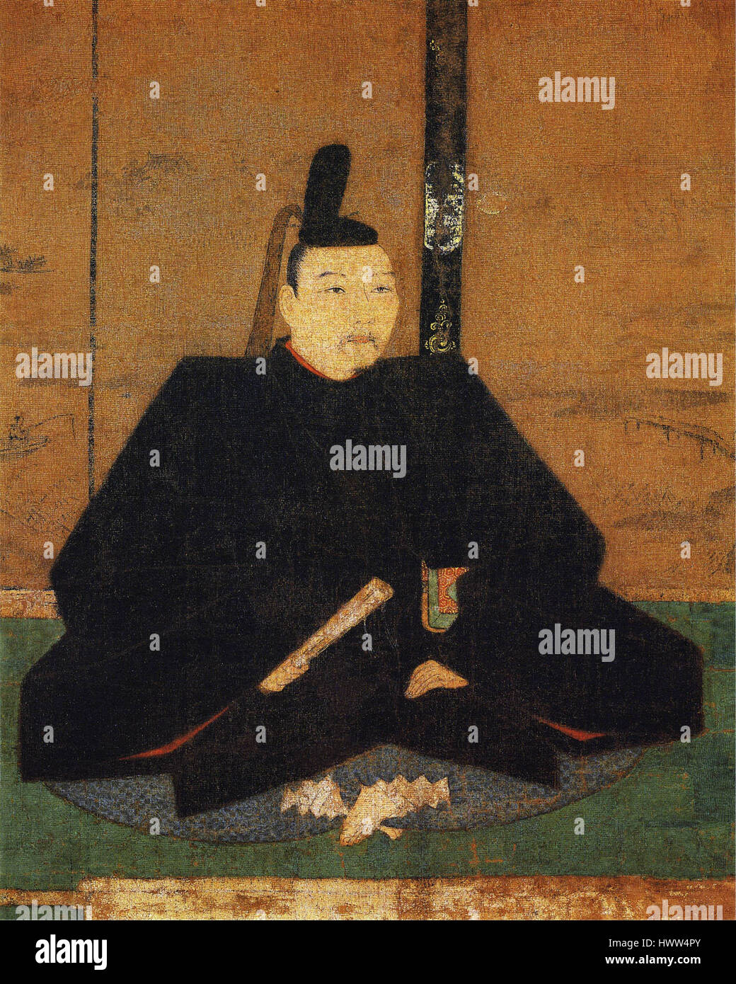 A detailed portrayal of Ashikaga Yoshimasa, the 8th shogun of the ...