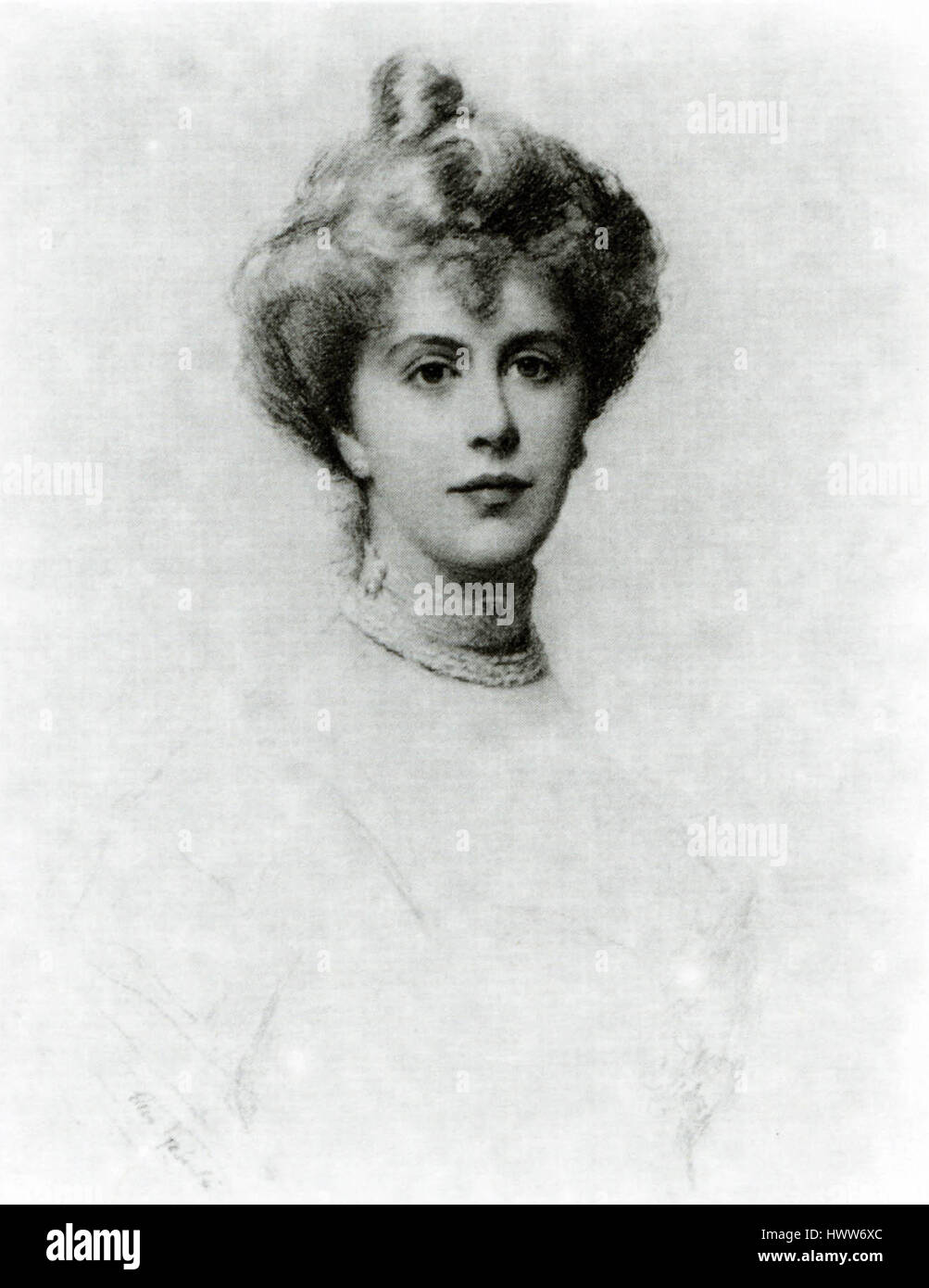 This portrait of Alice Keppel, created by Ellis Roberts, likely depicts ...